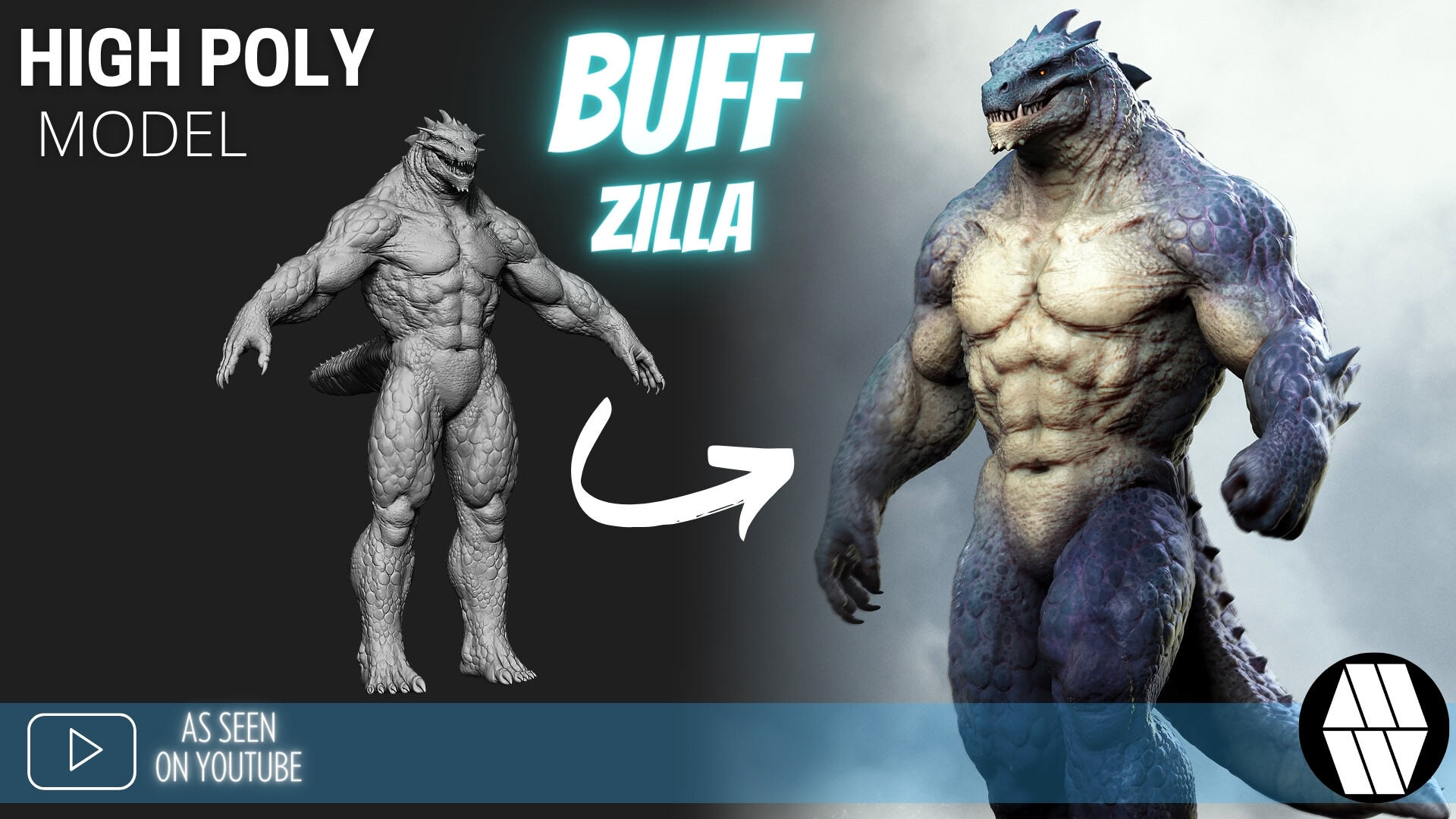 Marcus Whinney - A Monster Emerges - 'Buff-zilla' Concept
