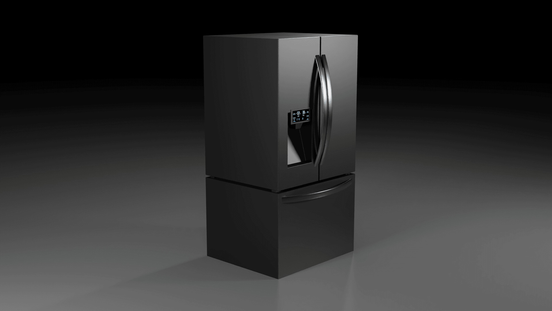 ArtStation - Low-poly fridge