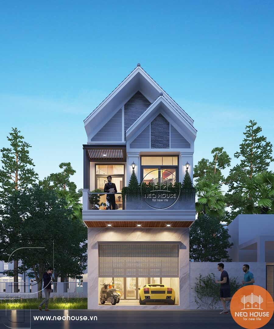 ArtStation - Thiết kế thi công nhà phố 2 tầng diện tích 5x19m 3 phòng ngủ