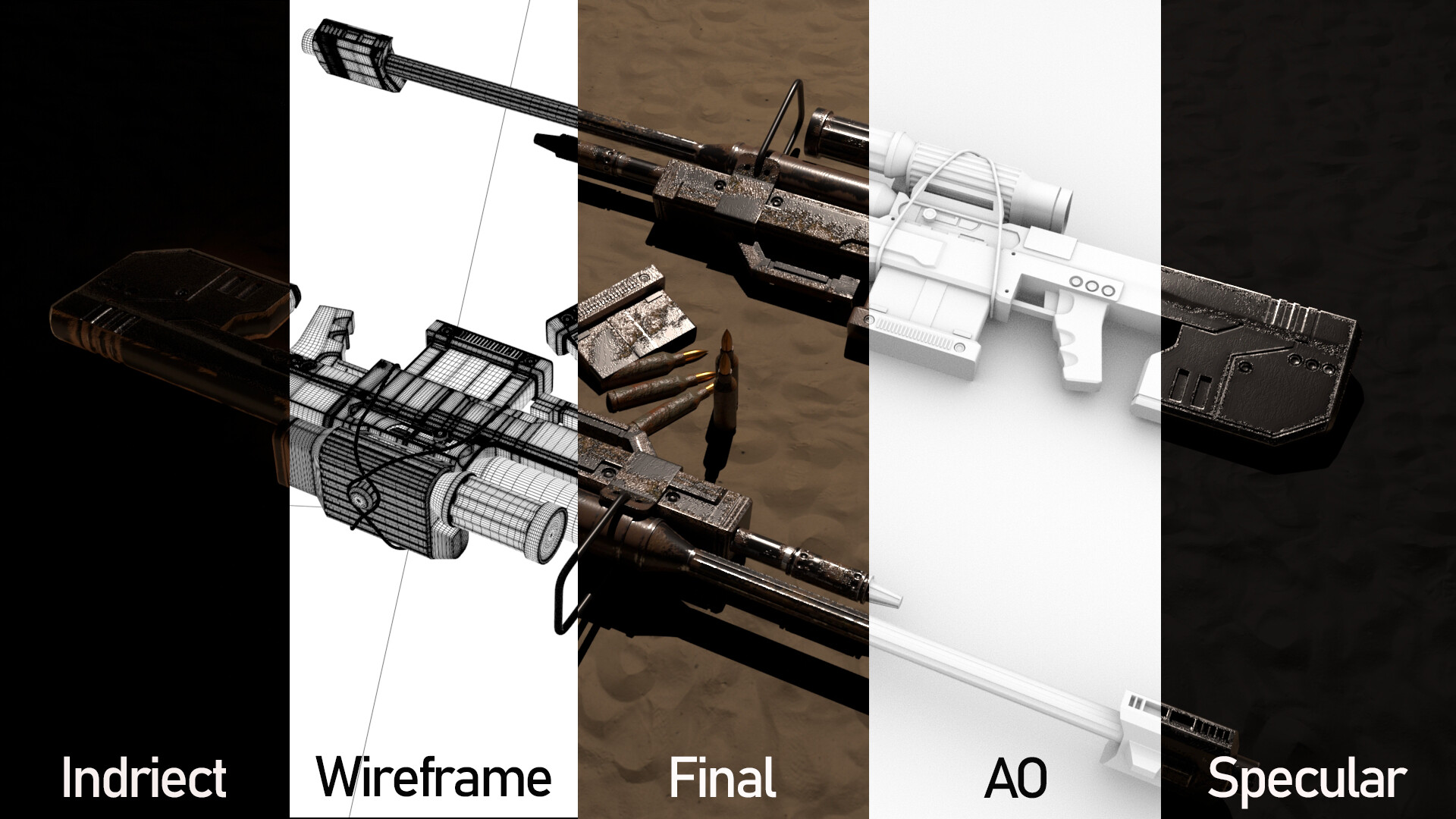 ArtStation - 3D deadly sniper rifle