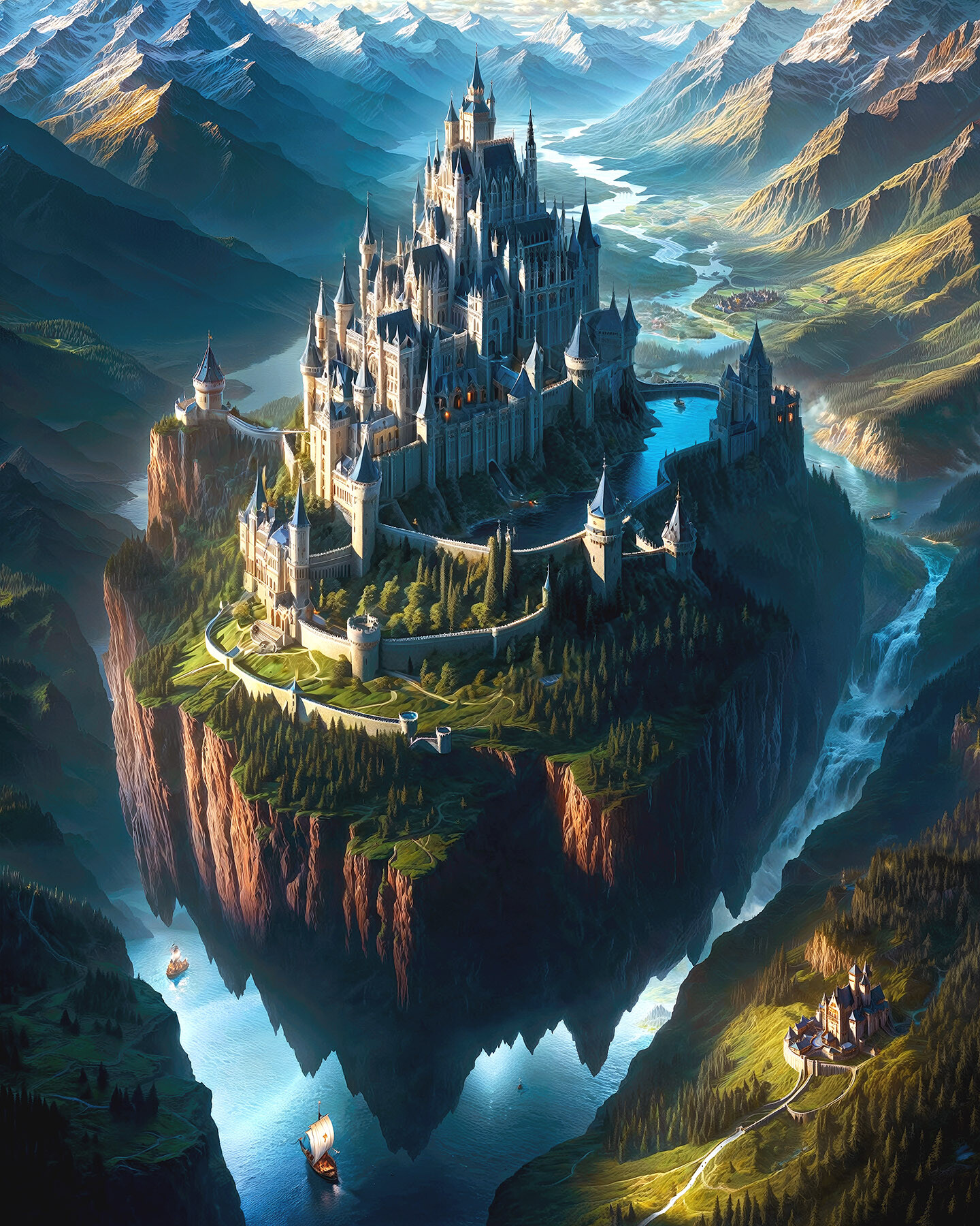 ArtStation - Flying Castle of King's Valley