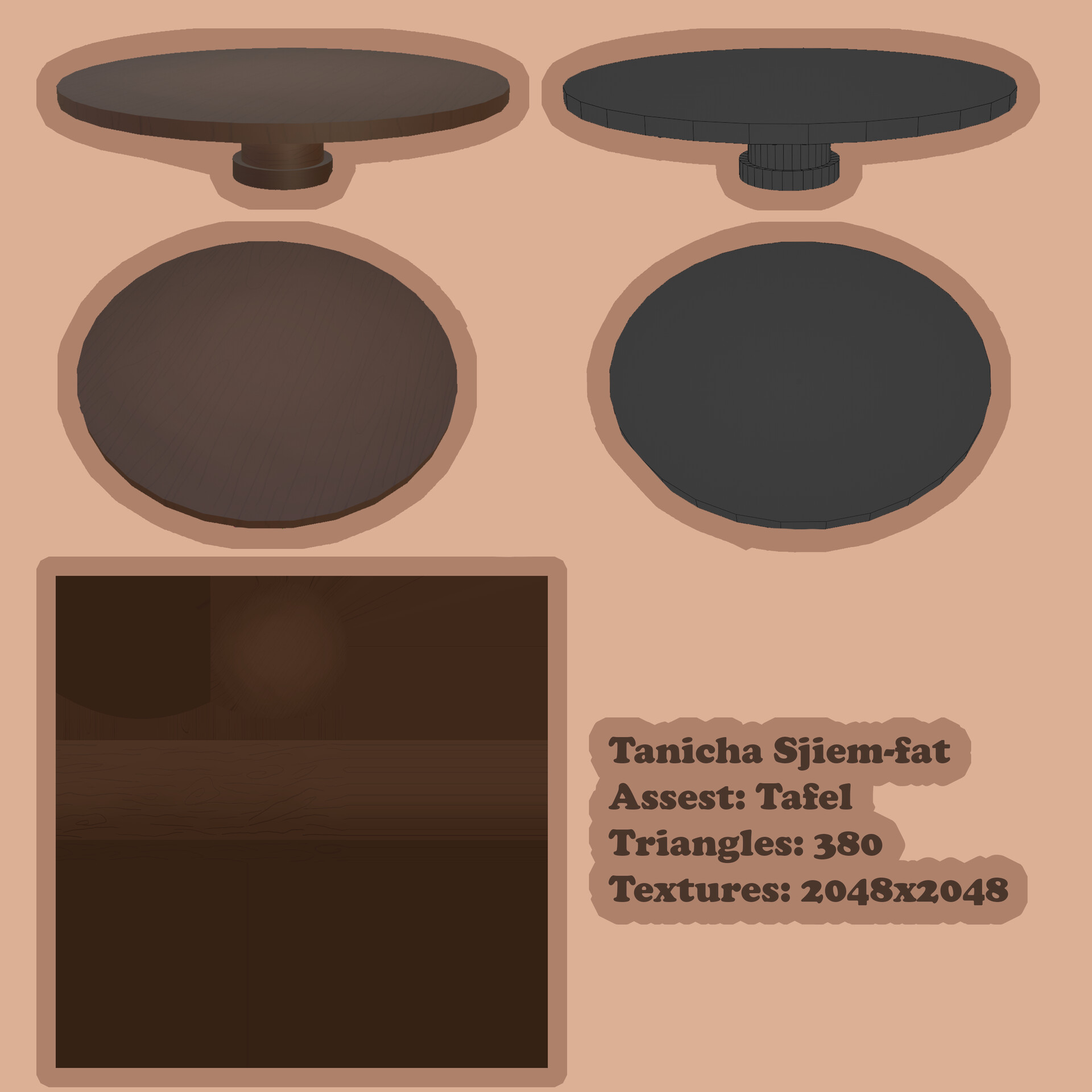 ArtStation - Table / Sign / plate Assets sheets