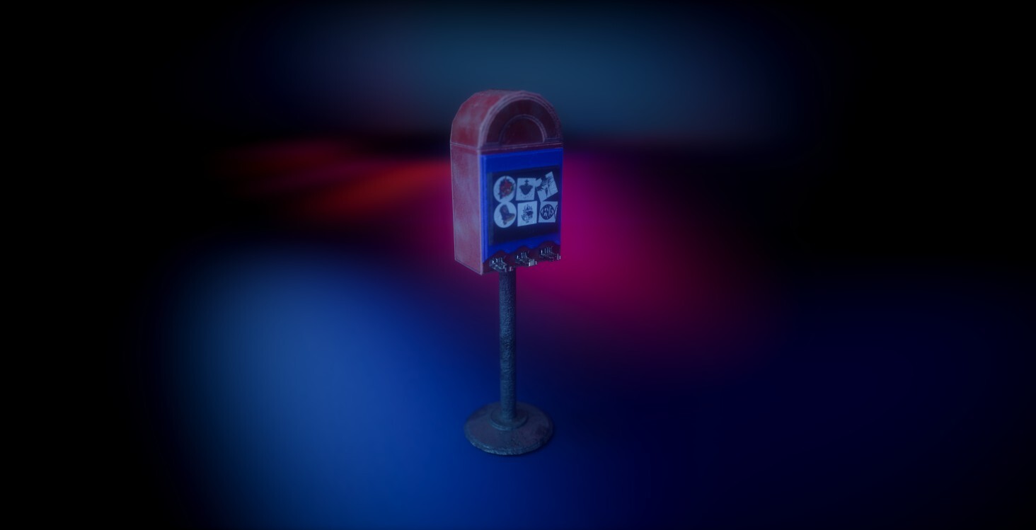 ArtStation - retro sticker vending machine