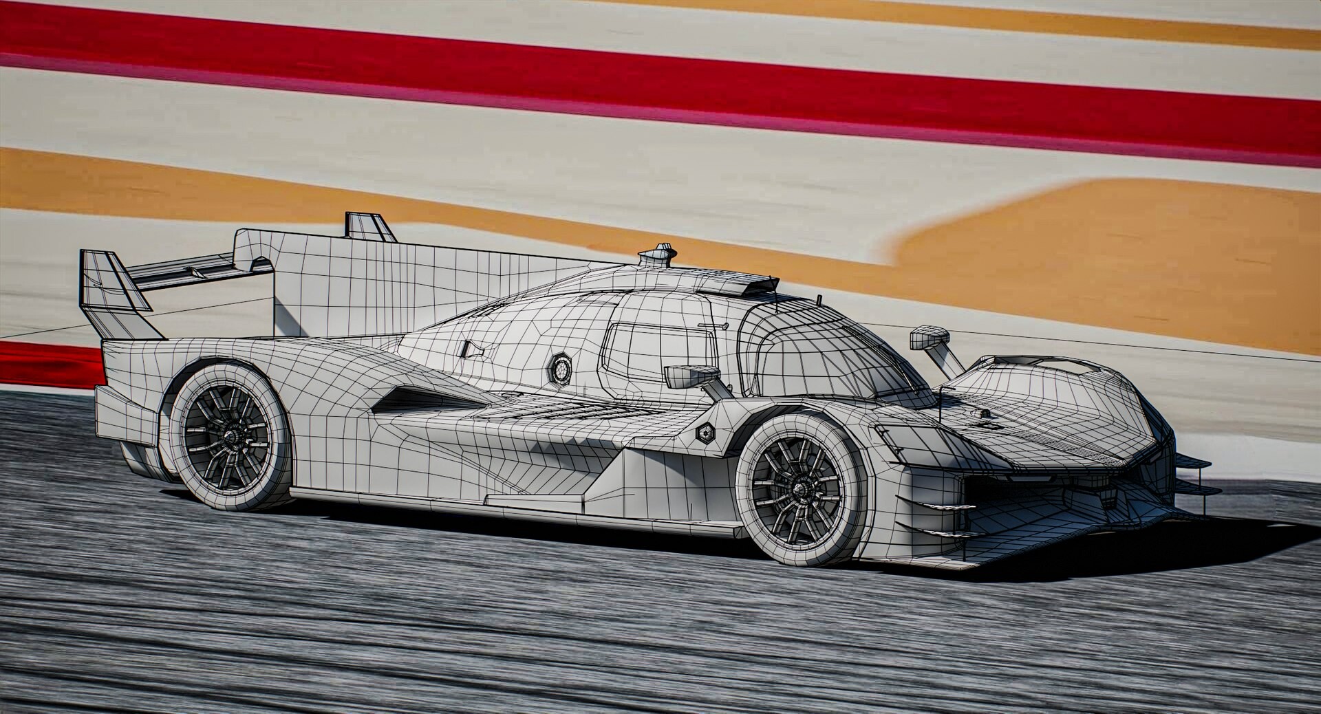 OpticalDreamSoft - Alpine A424 Endurance Team WEC LMH Season 2024 Race Car PBR 3D model