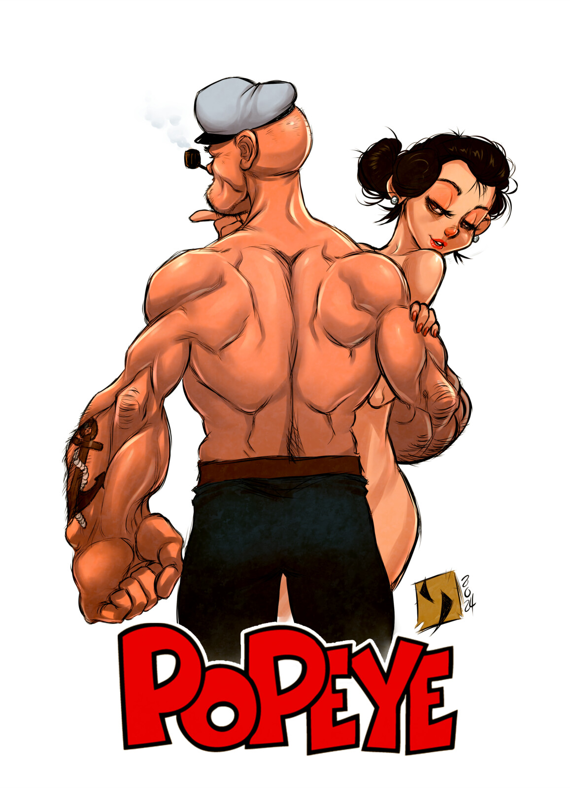 Yugo Ohnishi Popeye And Olive Oyl