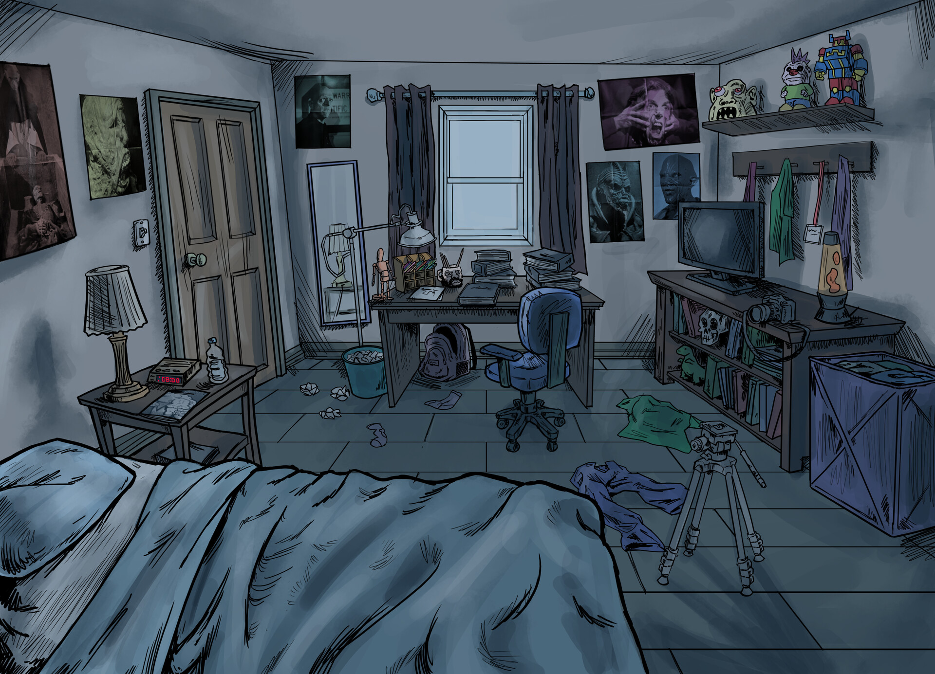 ArtStation - Bedroom Concept Art