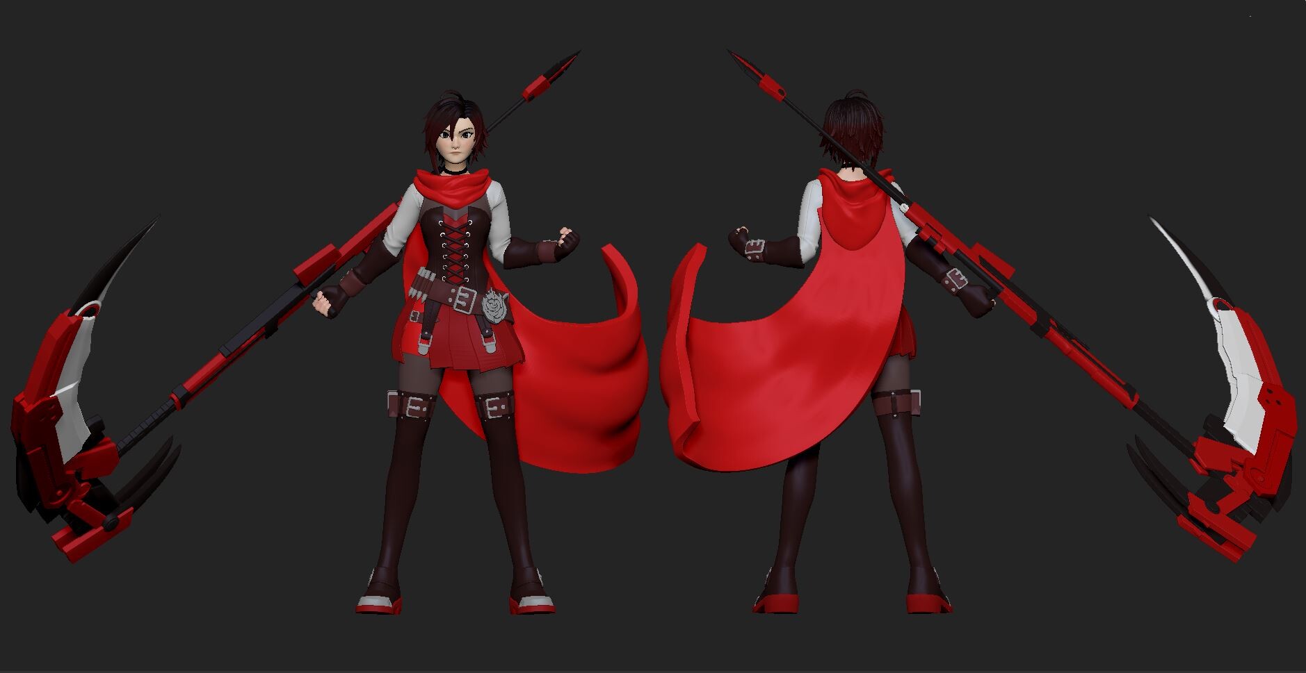 ArtStation - Ruby Rose 3D fan art