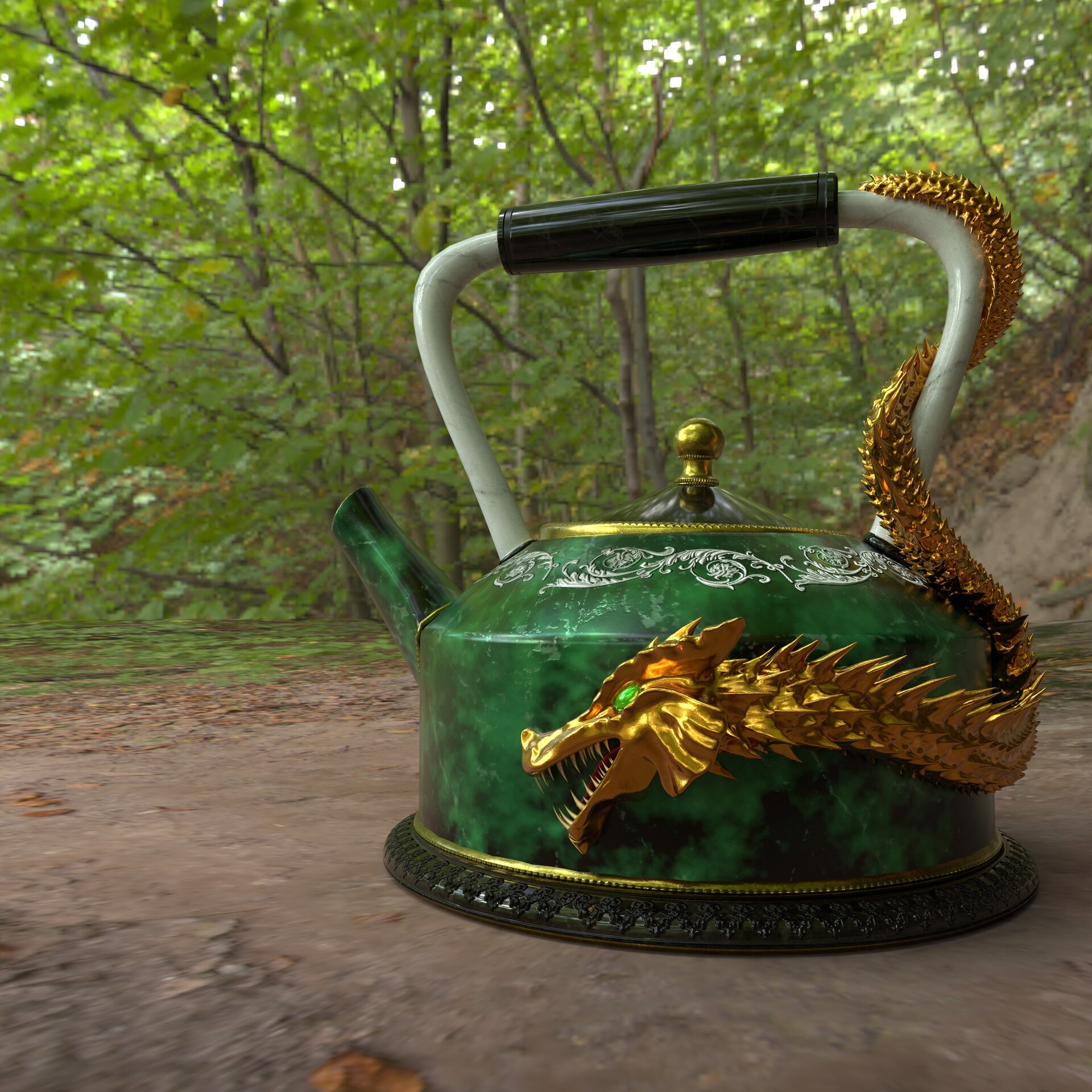 Rohit Pant - Ancient Jade Teapot