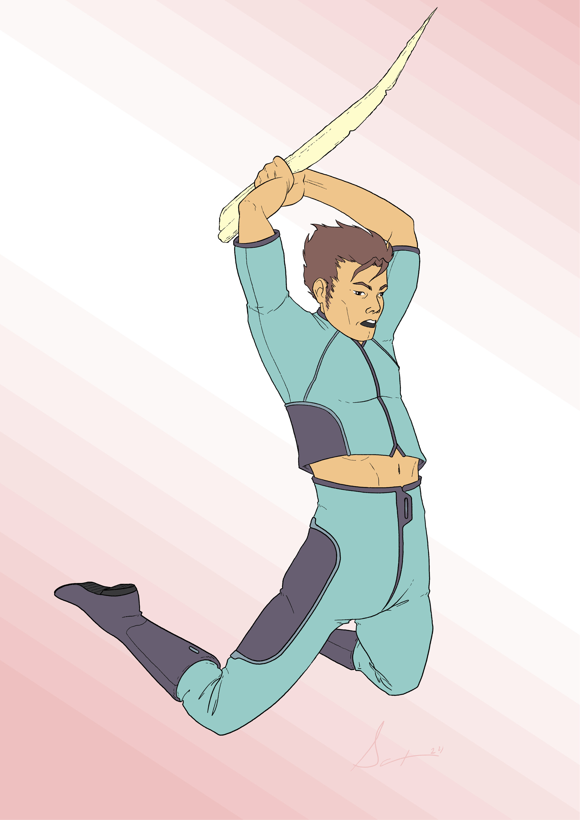 ArtStation - Leaping Attack