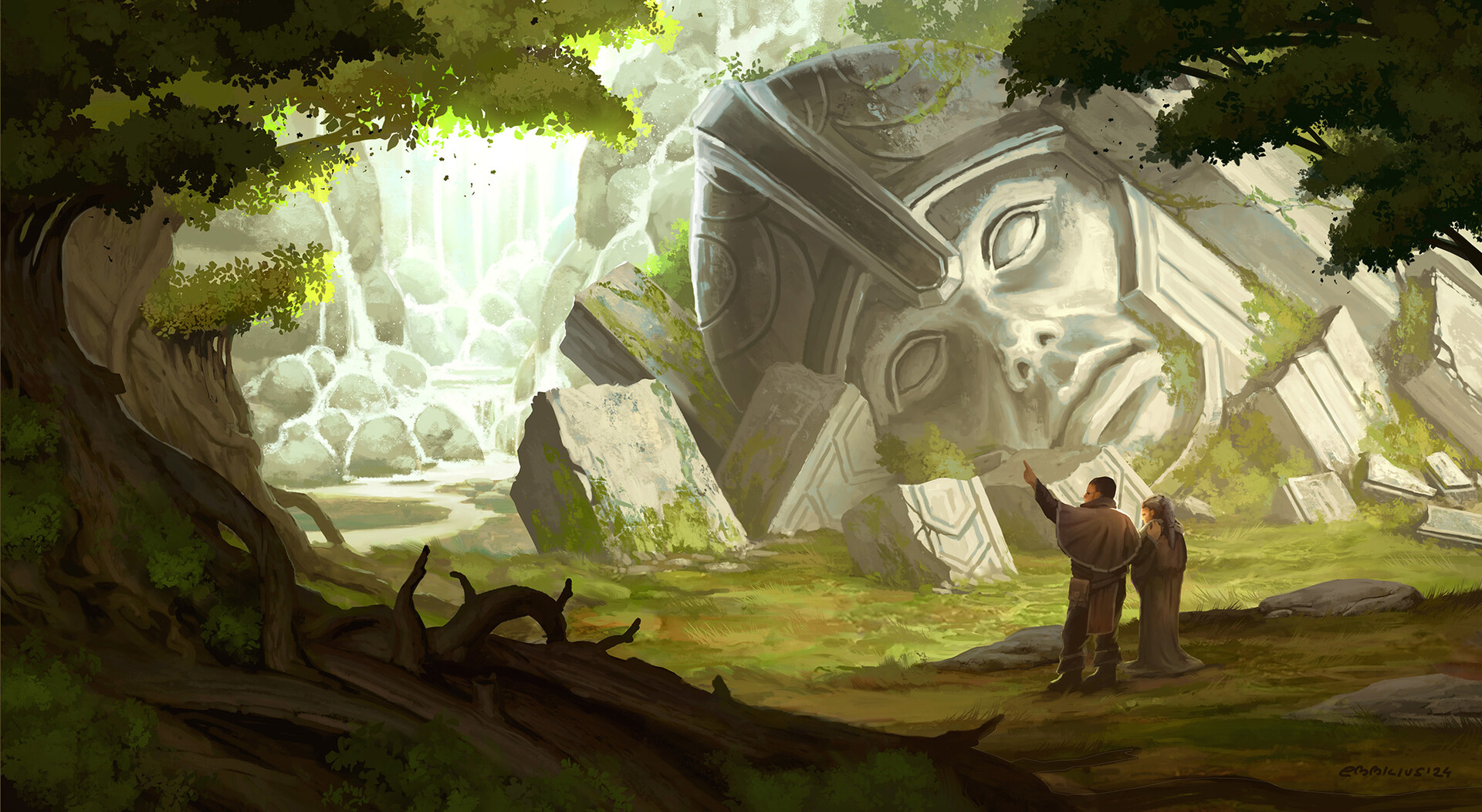 ArtStation - hero statue