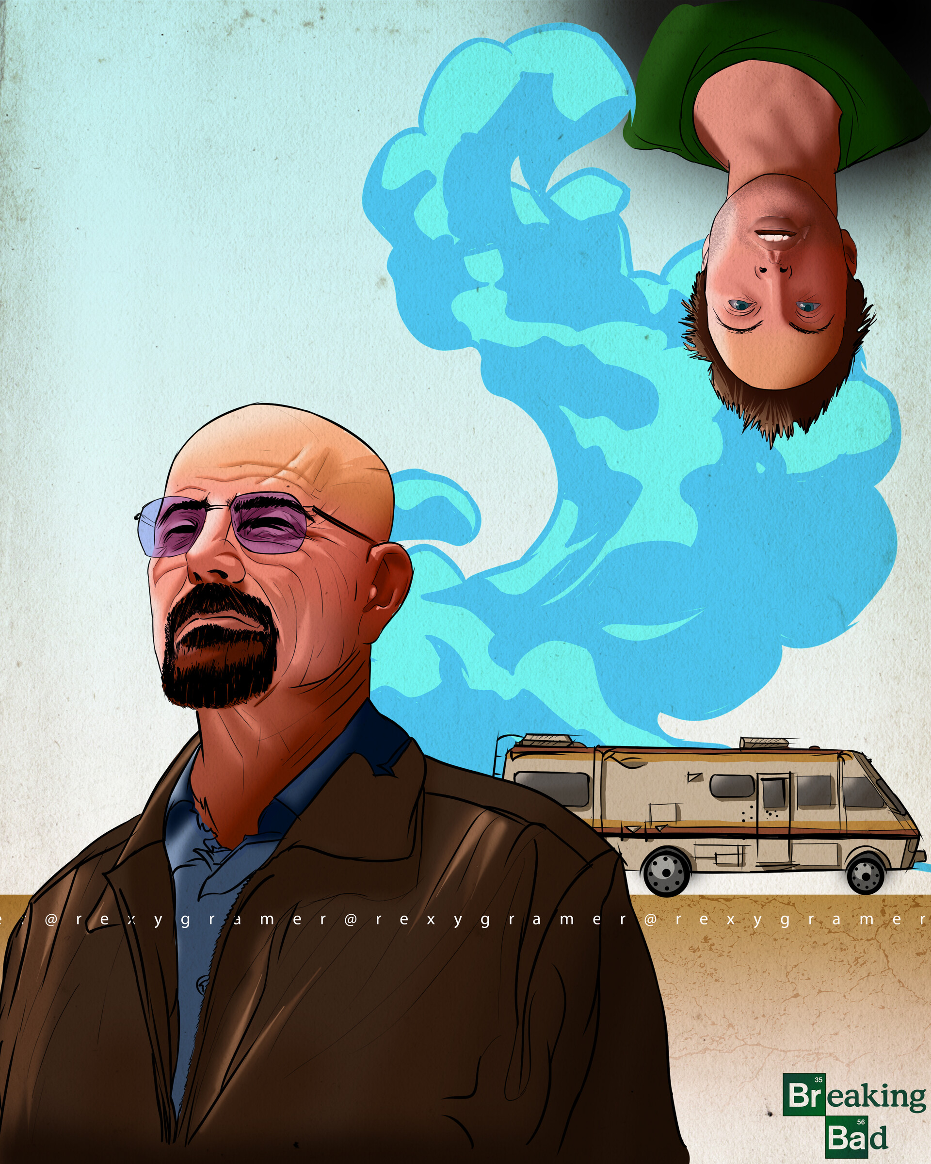 ArtStation - breaking bad poster
