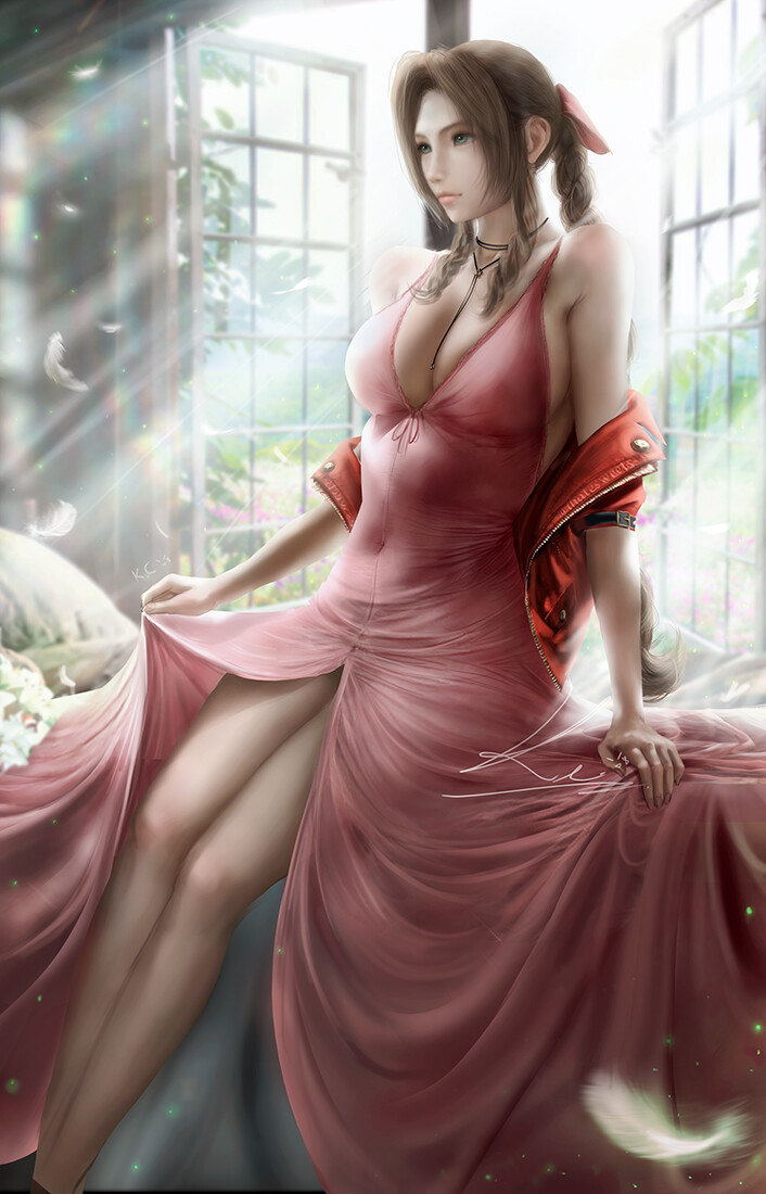 ArtStation - Final Fantasy VII : Aerith Gainsborough