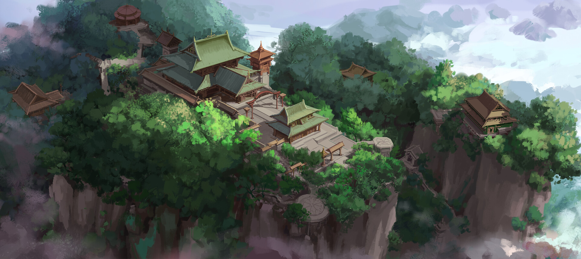 ArtStation - The Taoist Temple