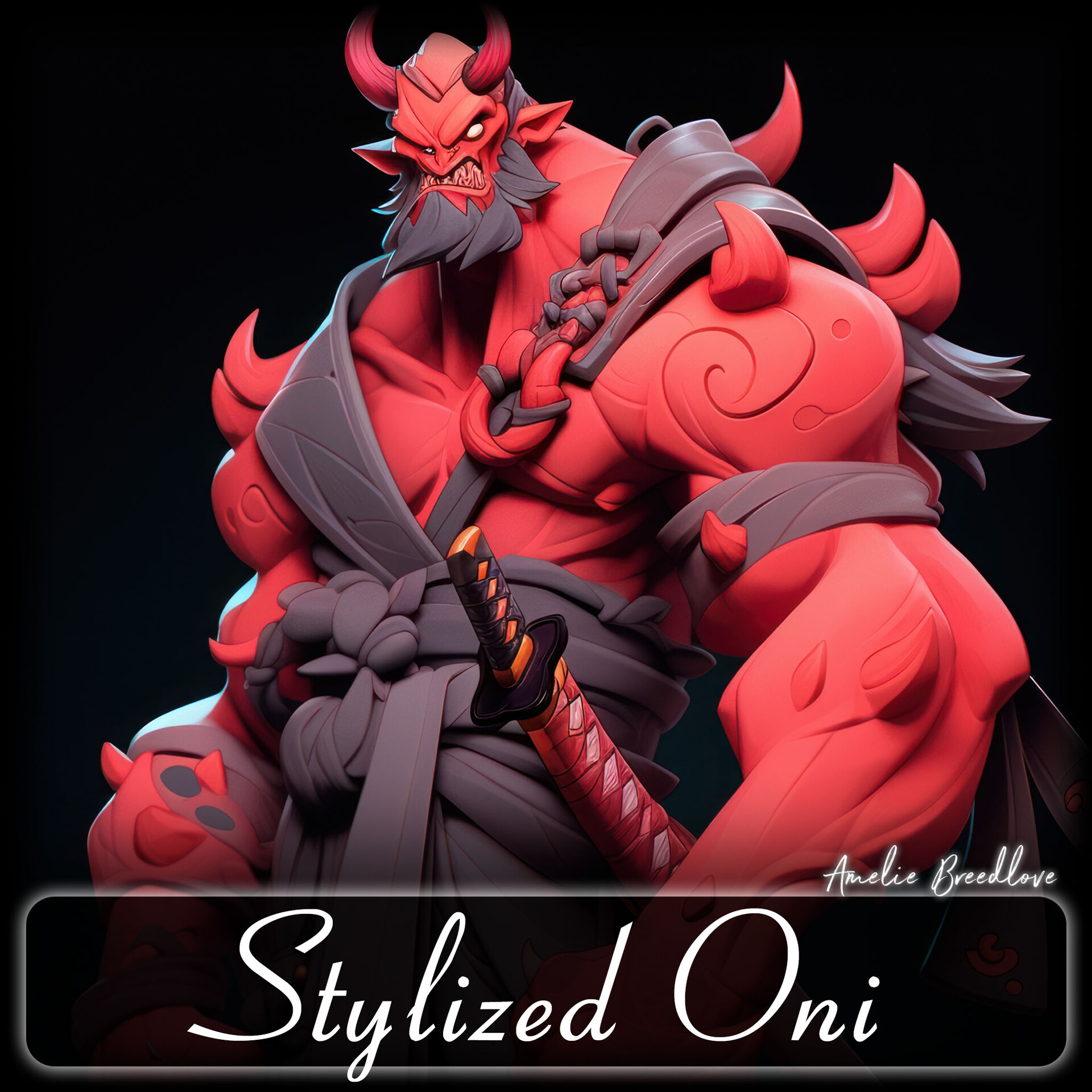 ArtStation - 200 Stylized Oni Reference Pack | 4K | v.11