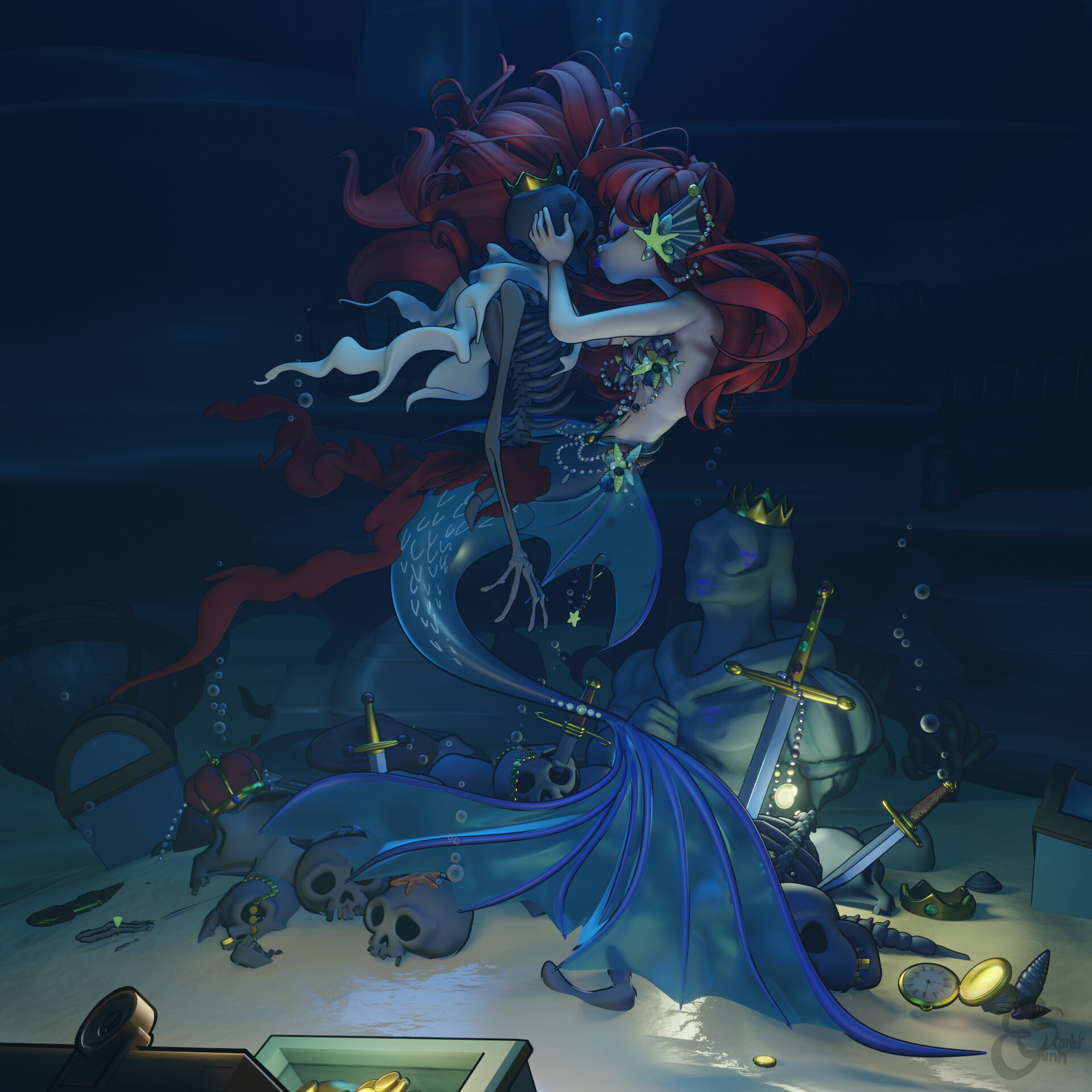 ArtStation - "Deadly Little Mermaid" in 3D