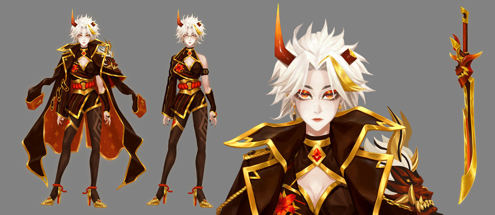 ArtStation - Character Design - Modern Oni Slayer of Demons