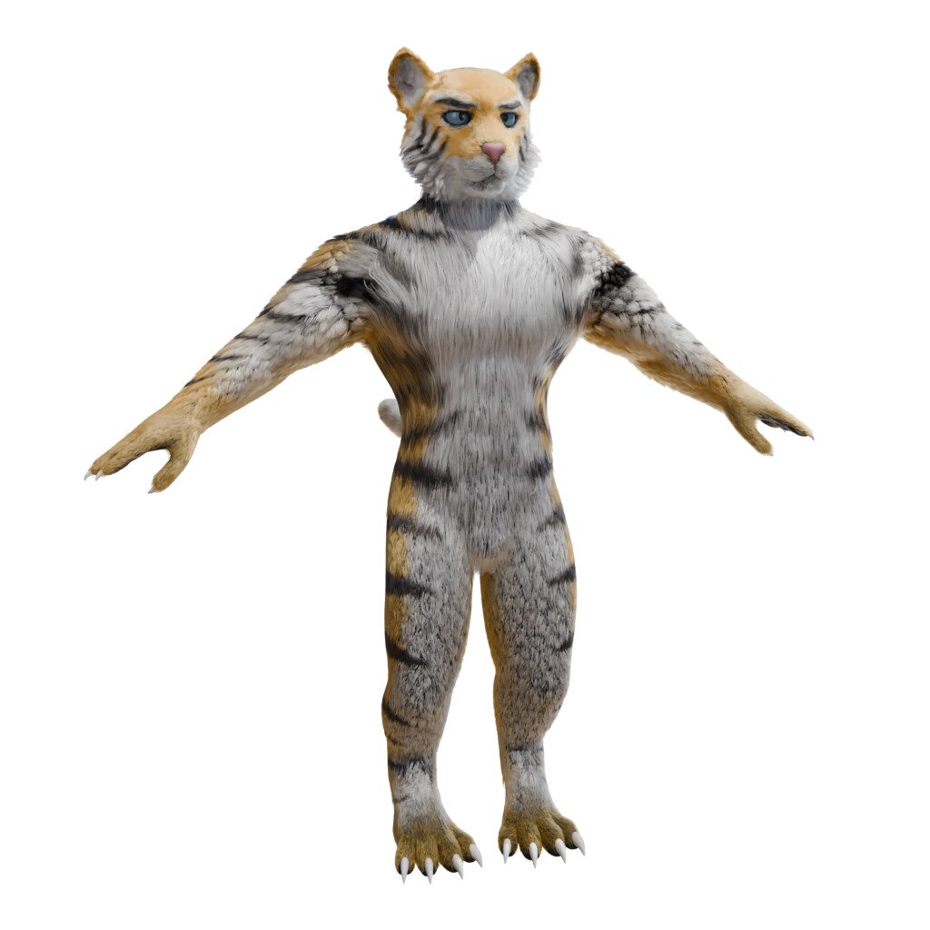 ArtStation - Anthropomorphic Tiger