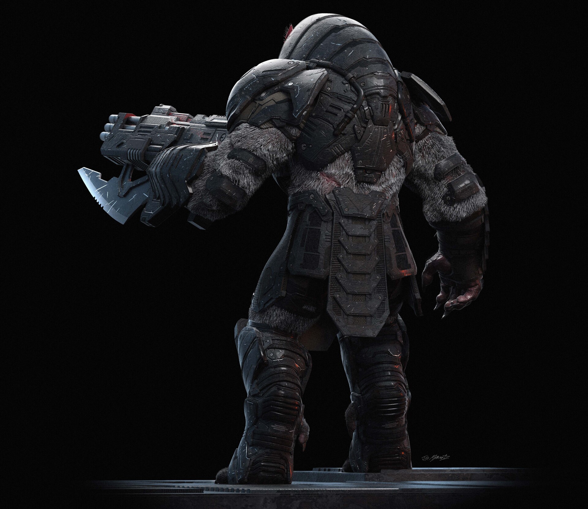 Jerad S. Marantz - Jotner for Archetype Entertainment Posed with GUN