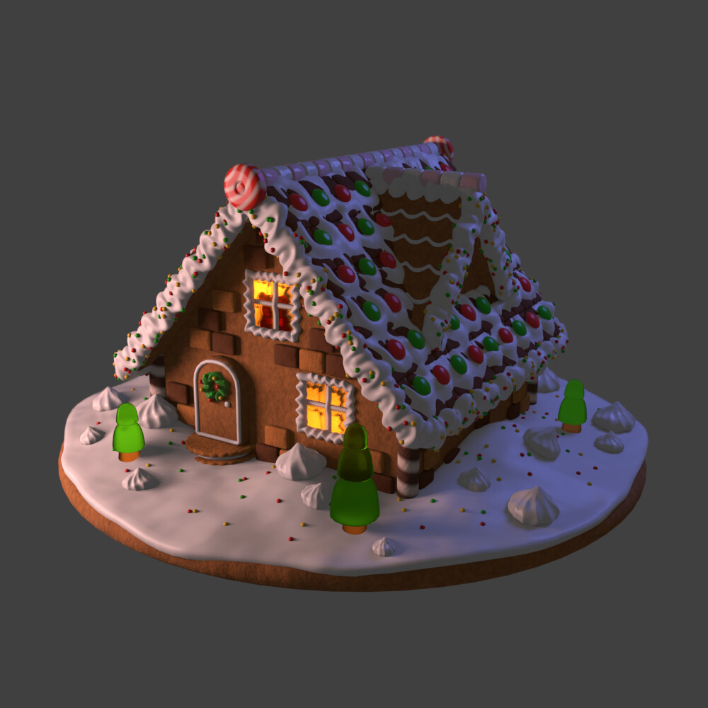 ArtStation - Gingerbread house