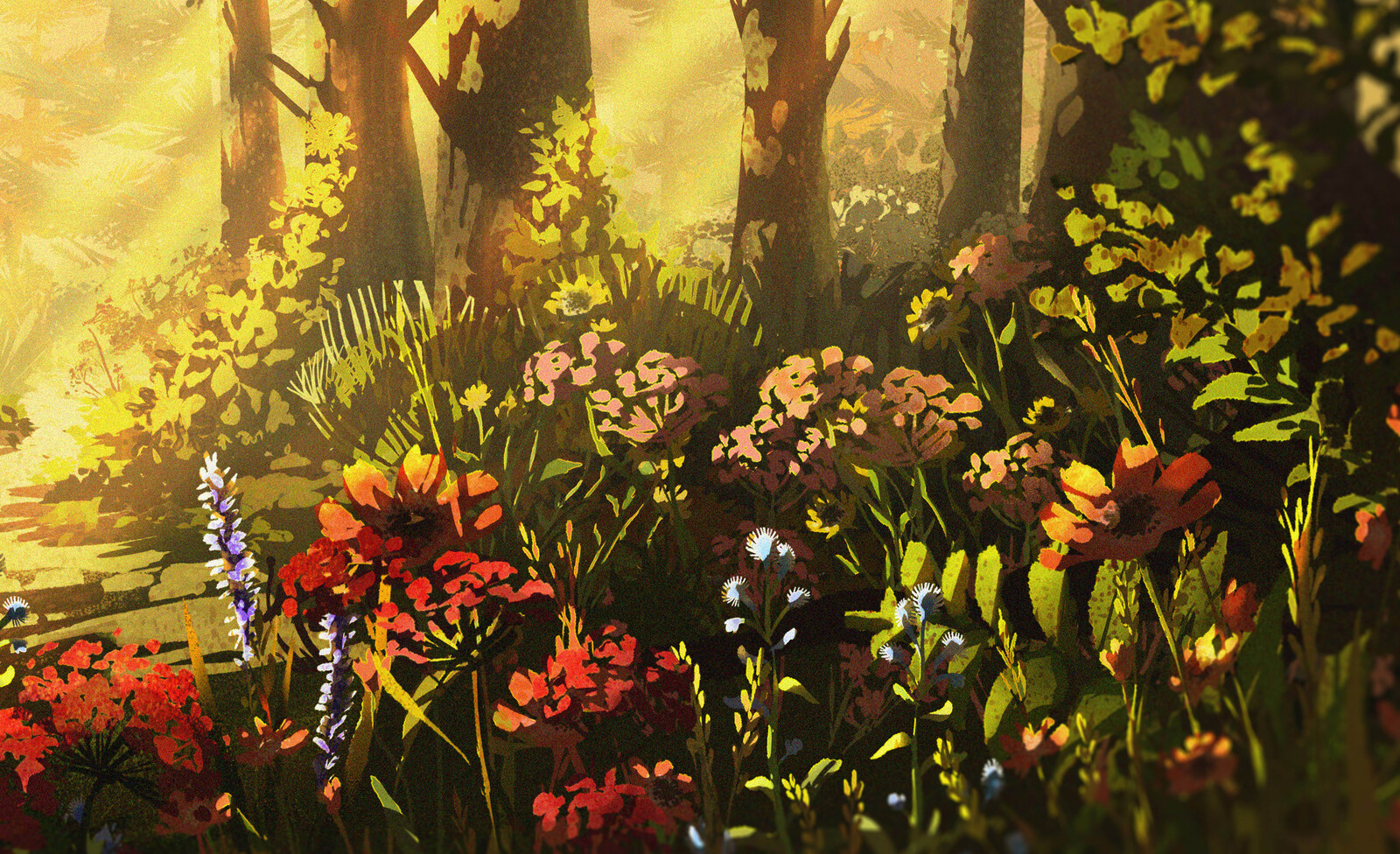 Chrysoula Varia - Forest Illustration - Anime Style