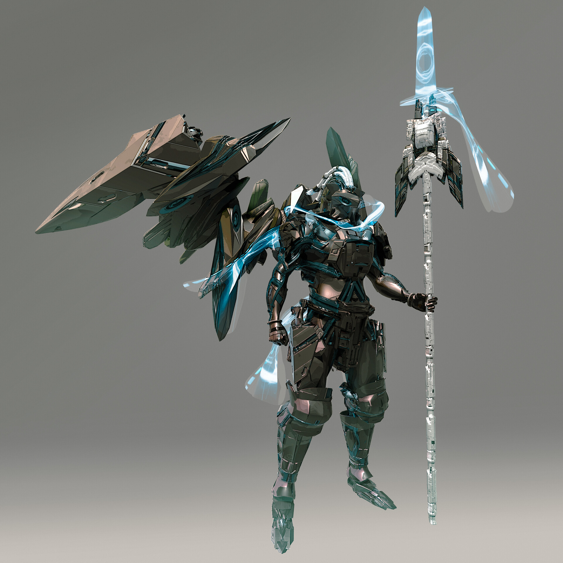 ArtStation - Scifi_Knight_Lance