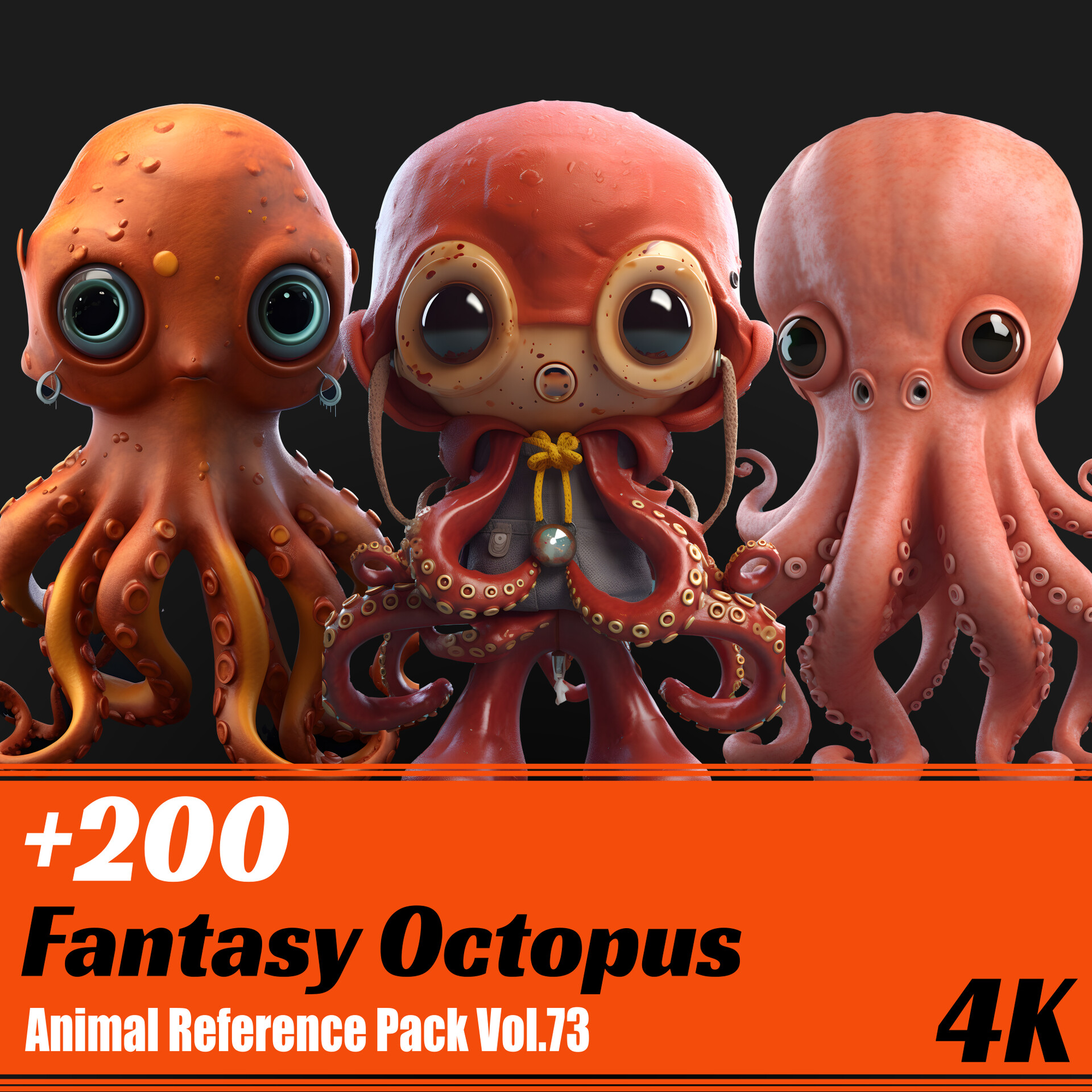 ArtStation - +200 Fantasy Octopus | 4K | Animal Reference Pack Vol.73