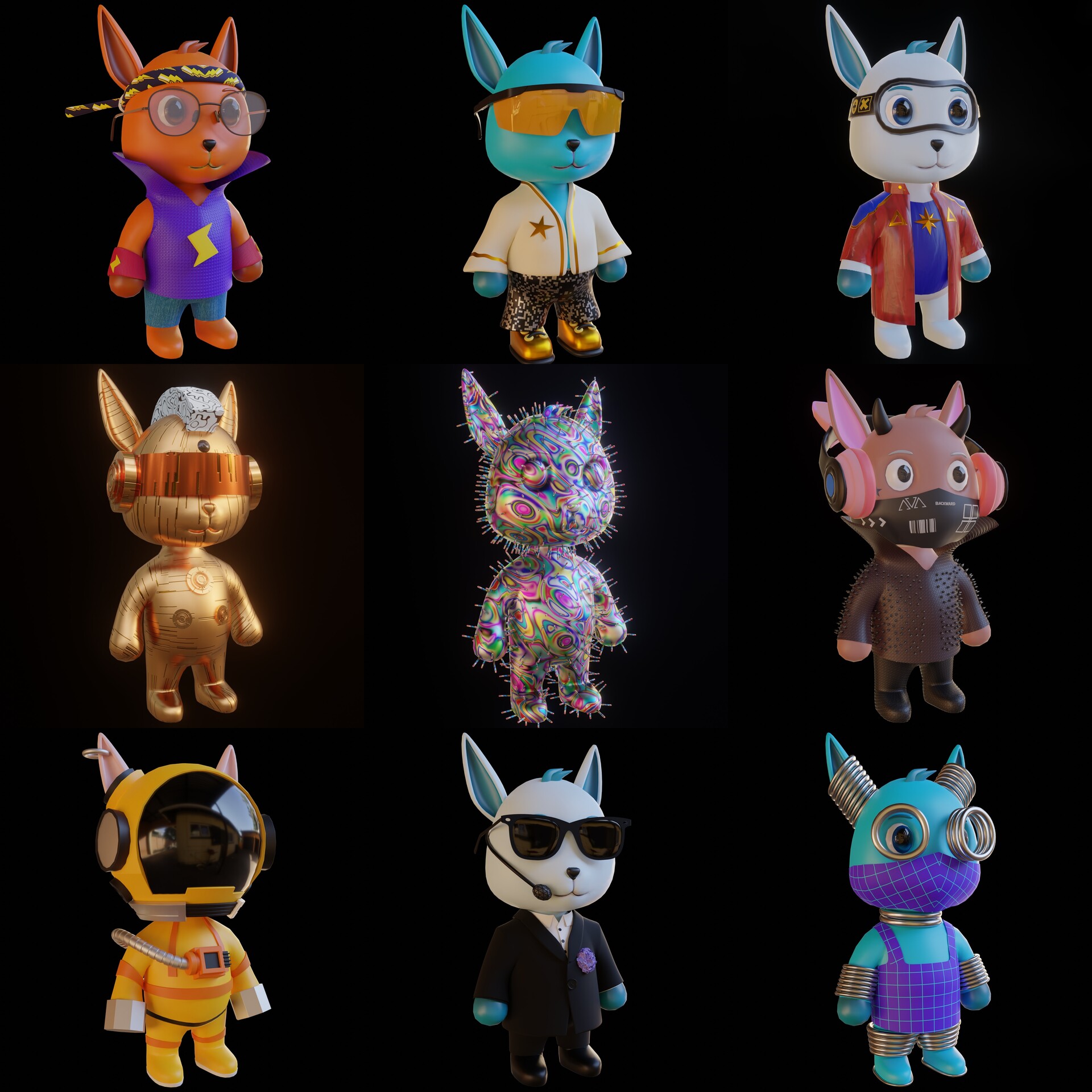 ArtStation - NFT Characters 130 variations