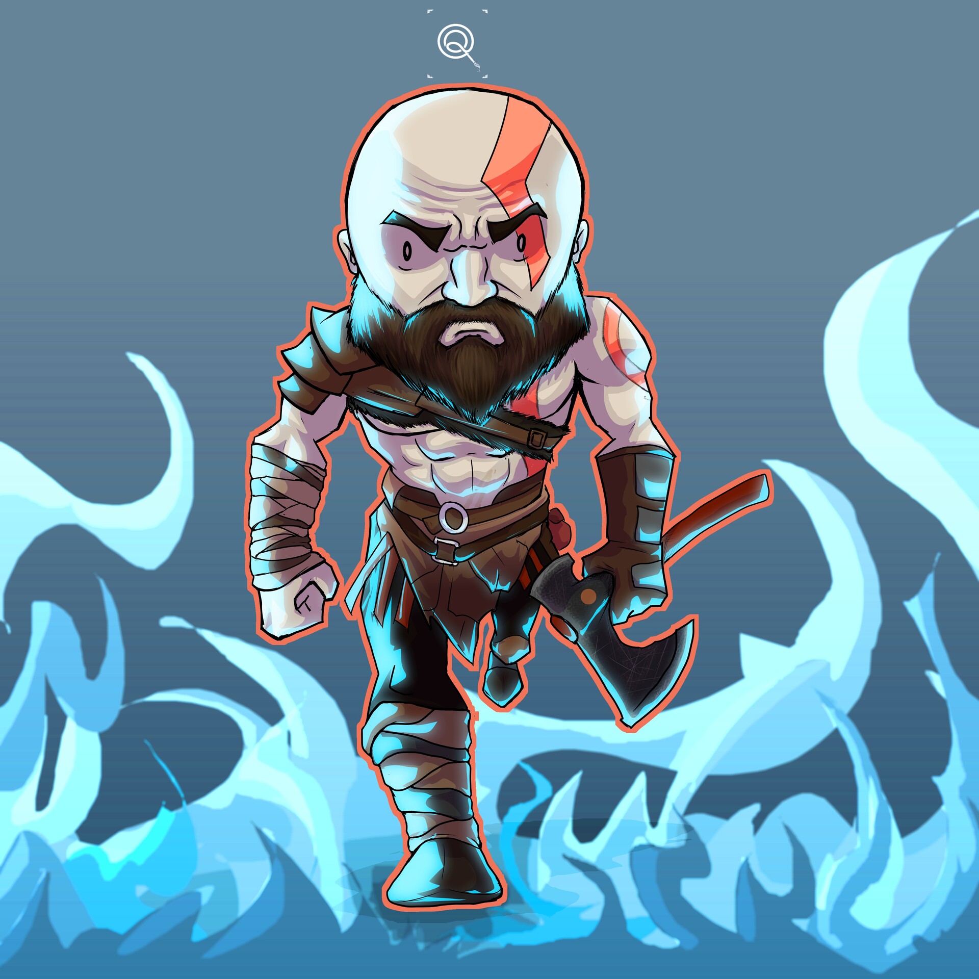 how to draw chibi kratos