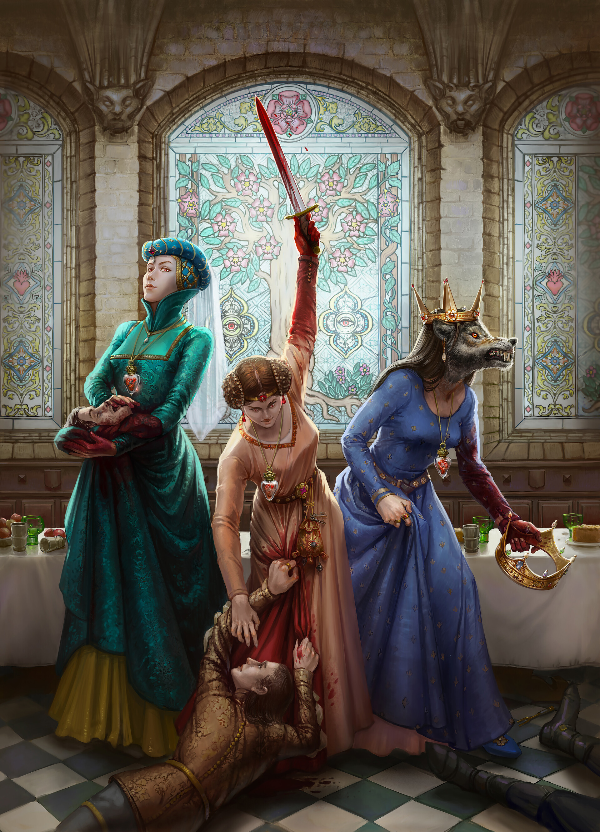 ArtStation - Cursed Sisters. EVILBOOK2