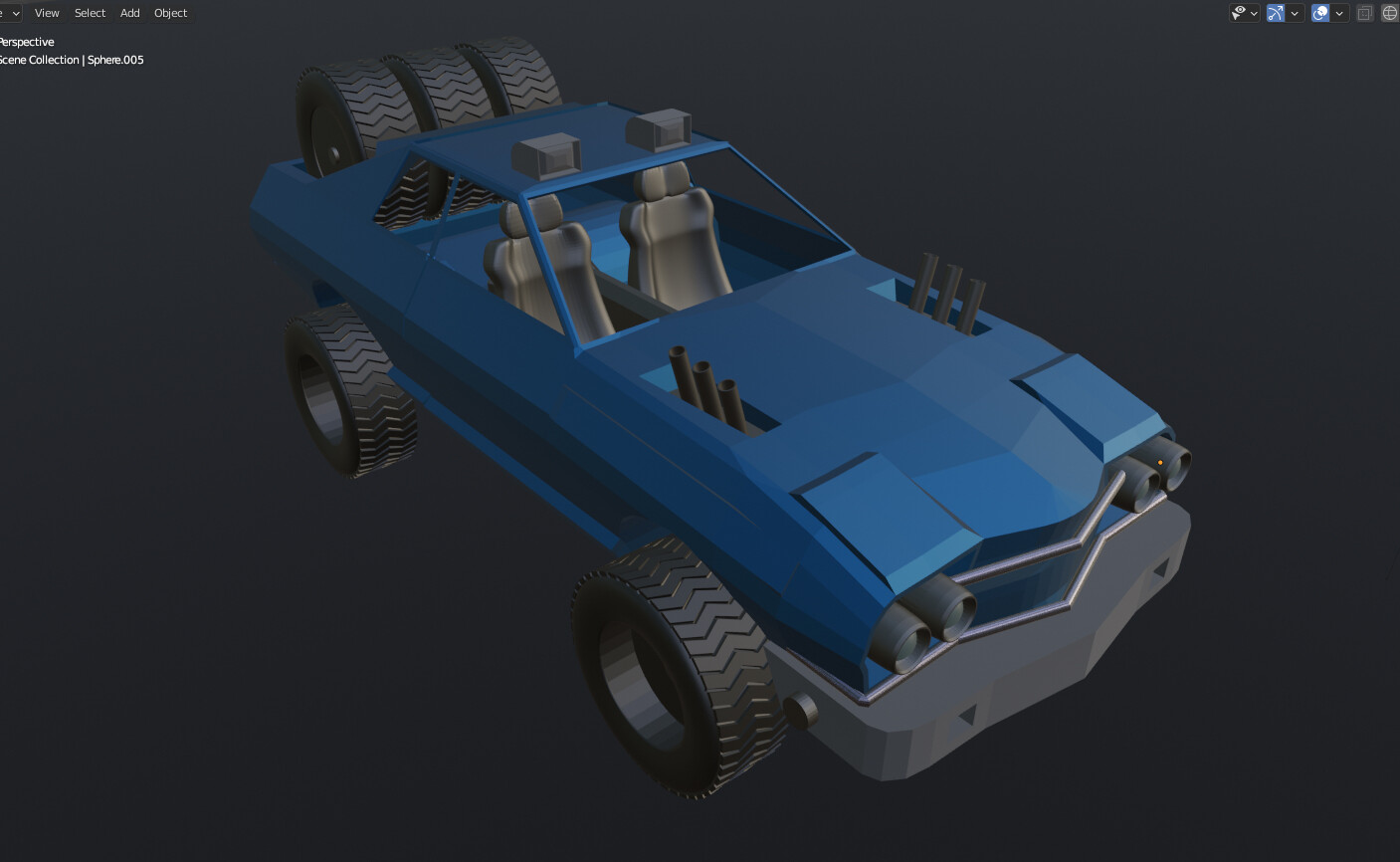 ArtStation - 3D Low poly Car Model