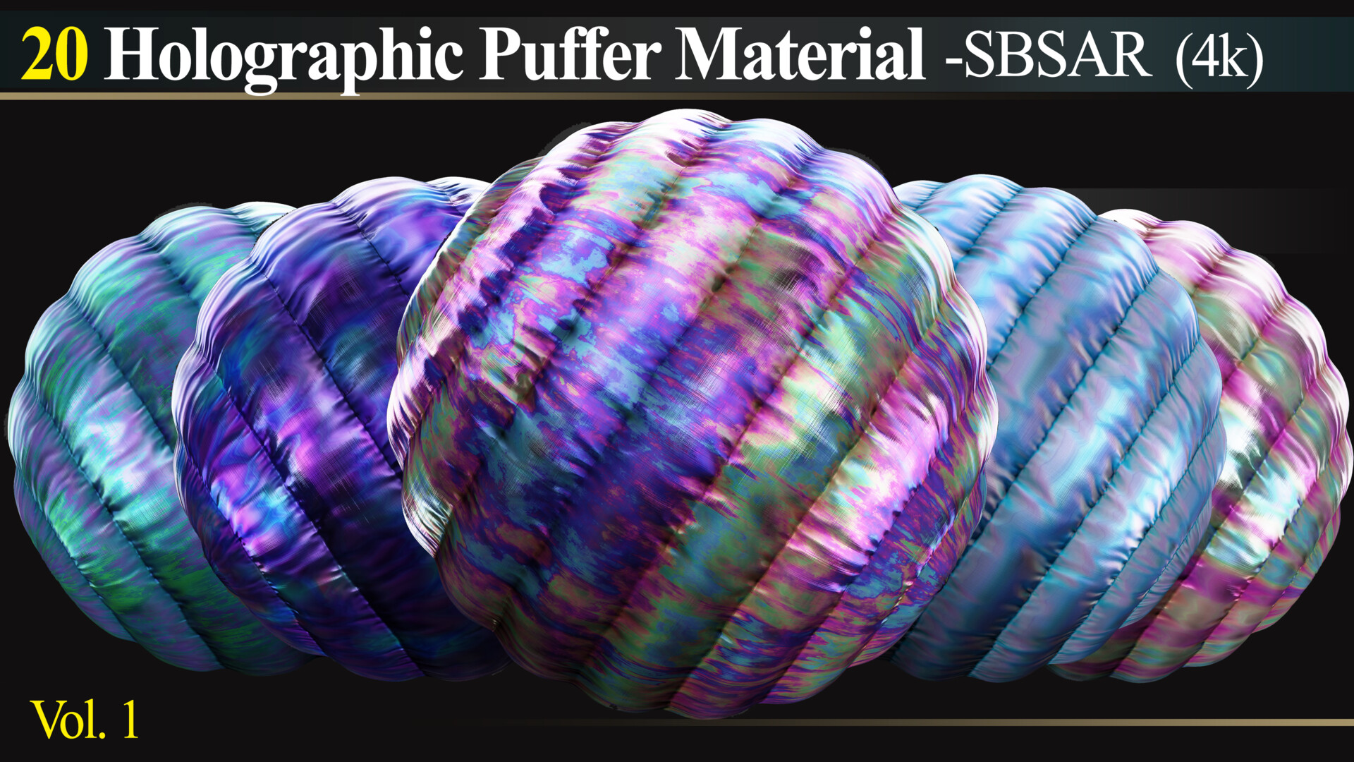 ArtStation - Shein Holographic Puffer Material