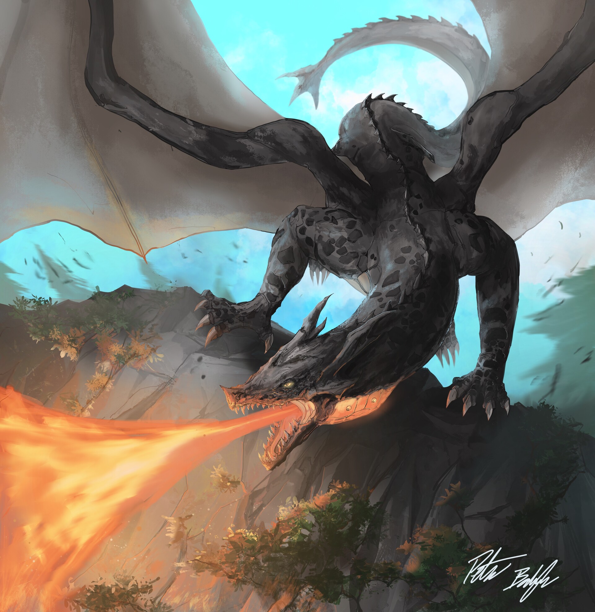 ArtStation - Sky Dragon