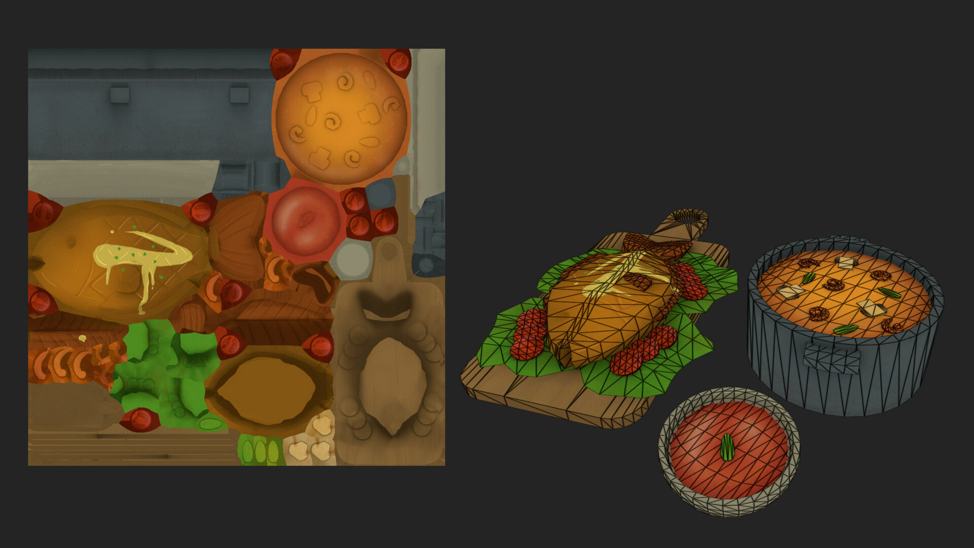 Bruno - Hand painted food