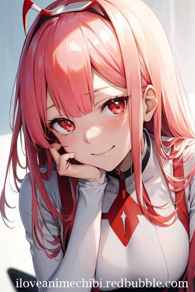 ArtStation - Cute Anime Girl, Zero Two (002) Fanart