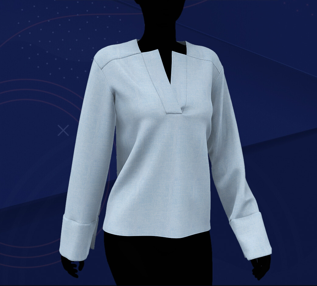 ArtStation - Women's blouse