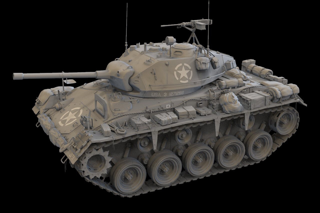 ArtStation - M24 Chaffee Tank