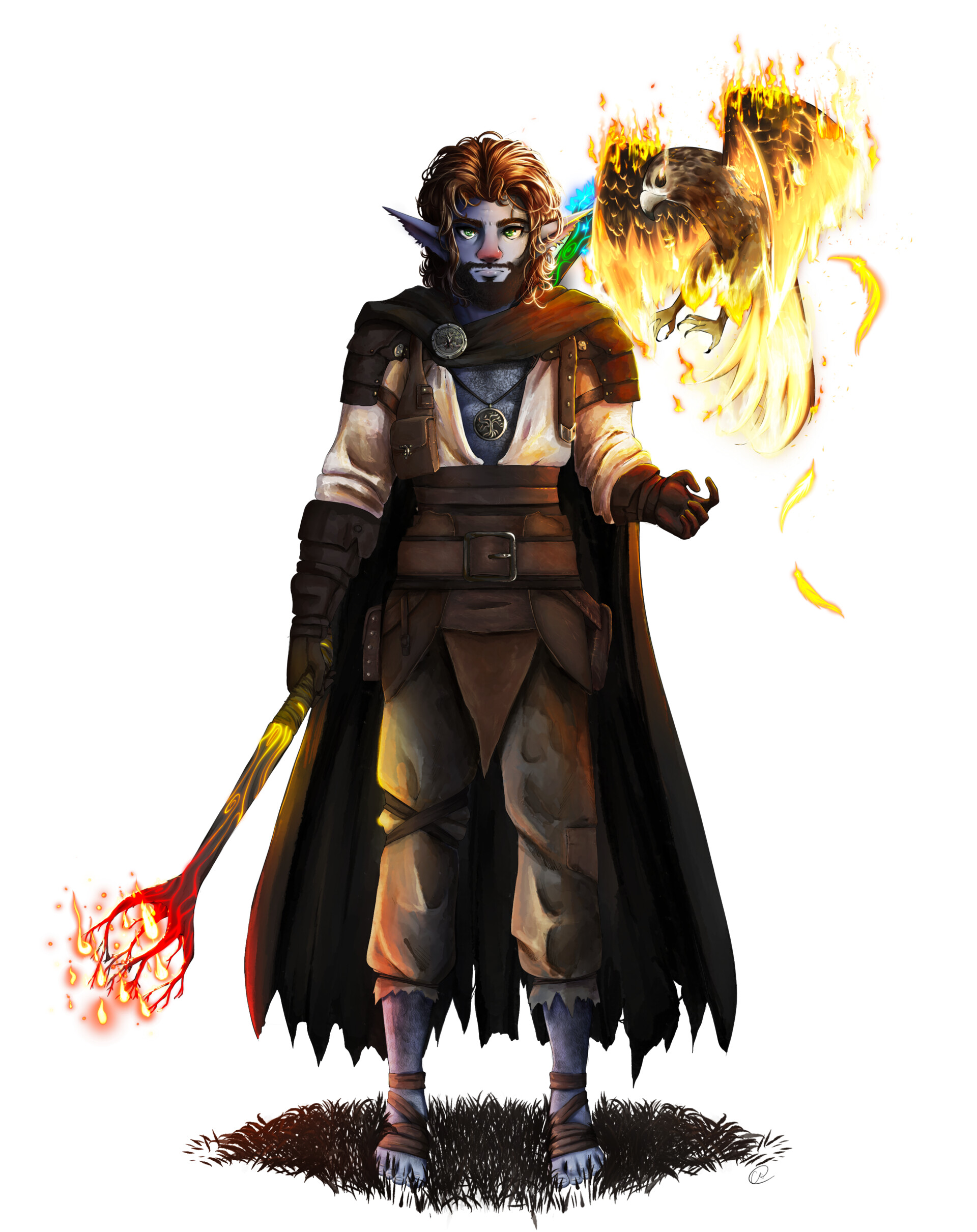 ArtStation - The Firbolg Fire Druid