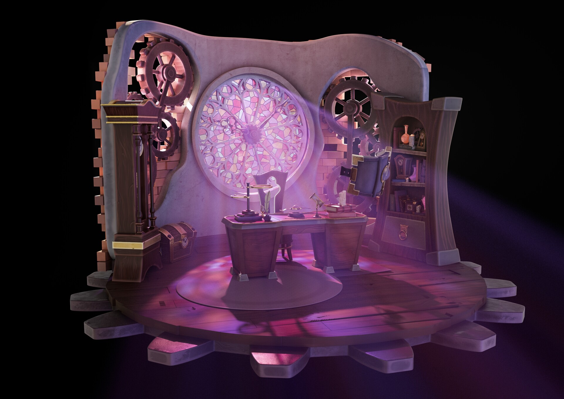 ArtStation - The Clockmaker's Diorama