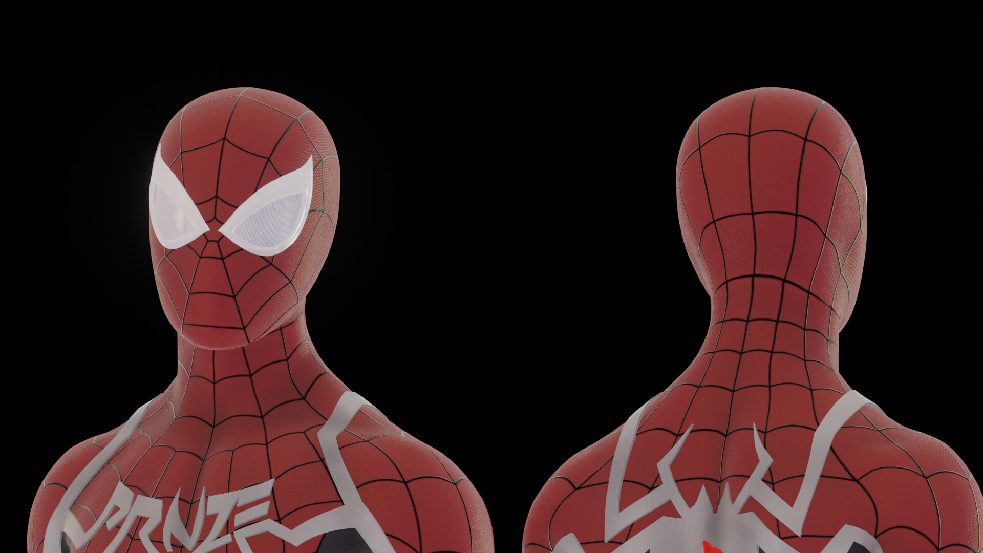 ArtStation - Spider-Prnze 3D model breakdown