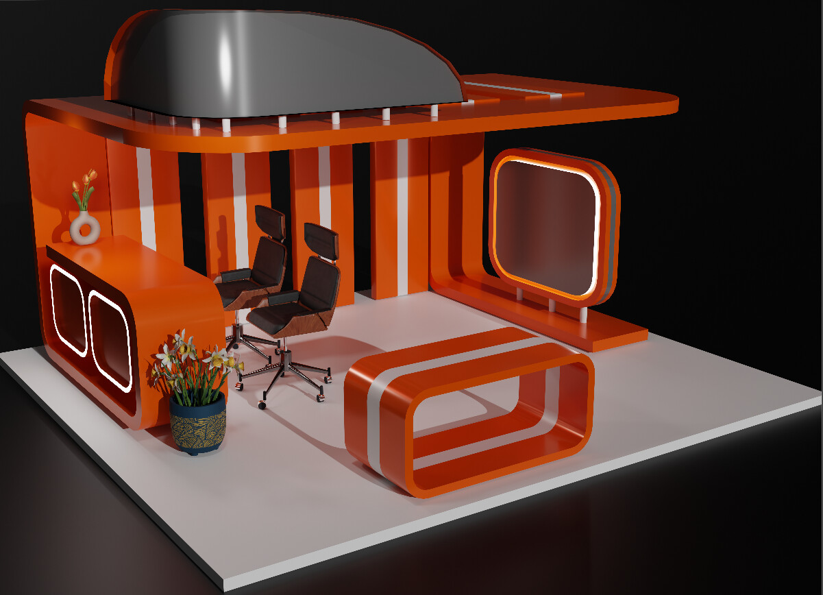 ArtStation - 3D Booth for Trade Shows IB BLENDER