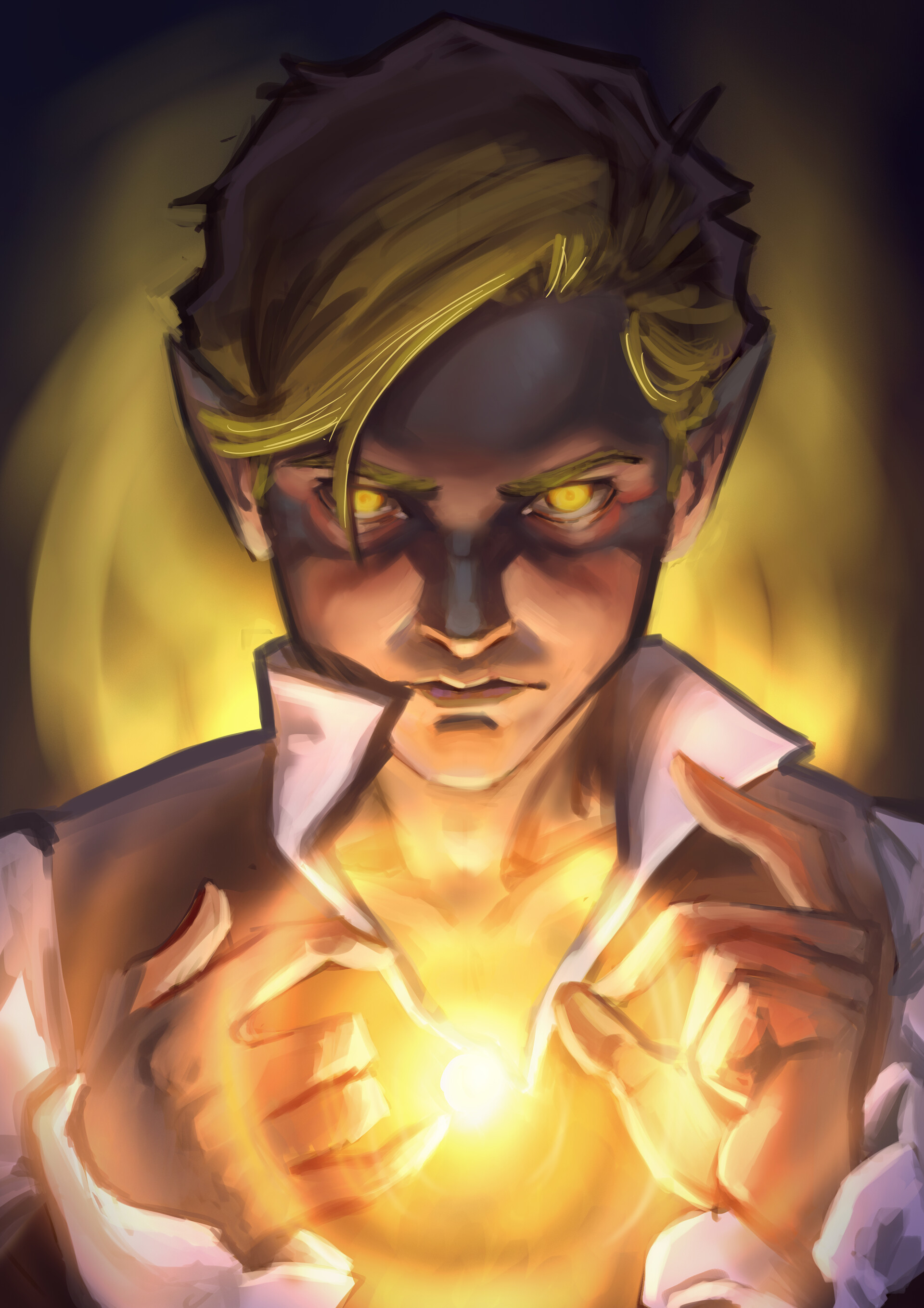 ArtStation - Half-Elf Wizard