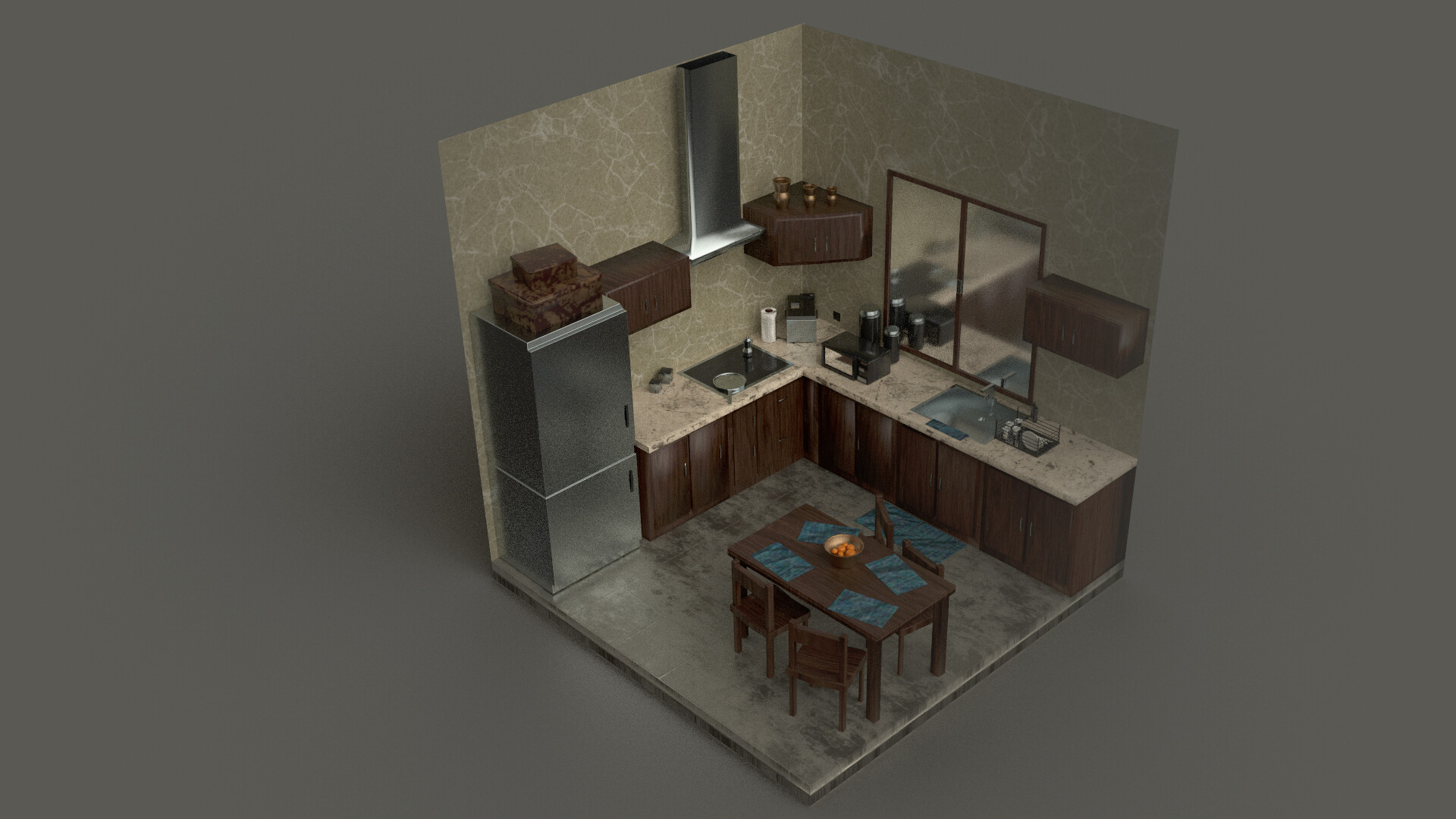 ArtStation - Diorama Kicthen