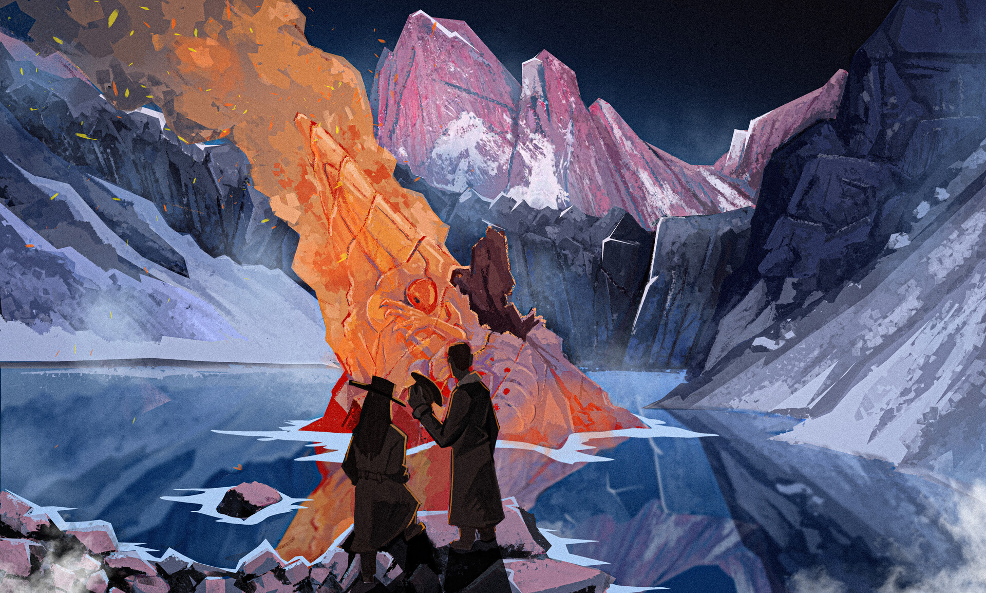 ArtStation - "Fallen Angel" -lovecraftian illustration