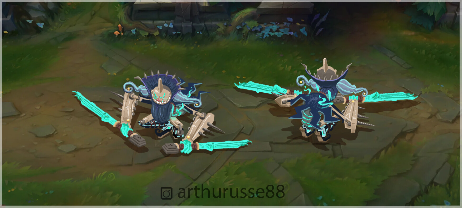 ArtStation - shaco fan rework ( in game, turn around, walking animation)