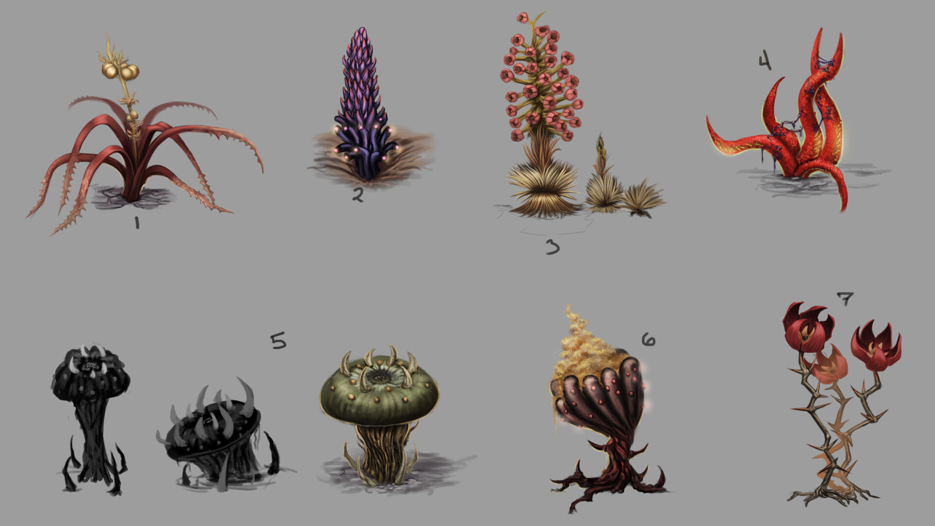 ArtStation - WRATH Aeon of Ruin - CH3 Alien Plants