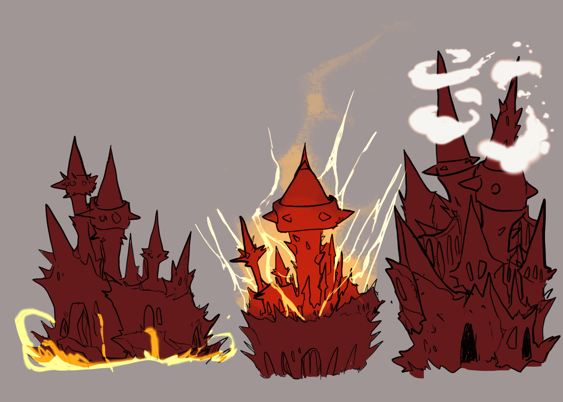 ArtStation - Spike Castle Sketch