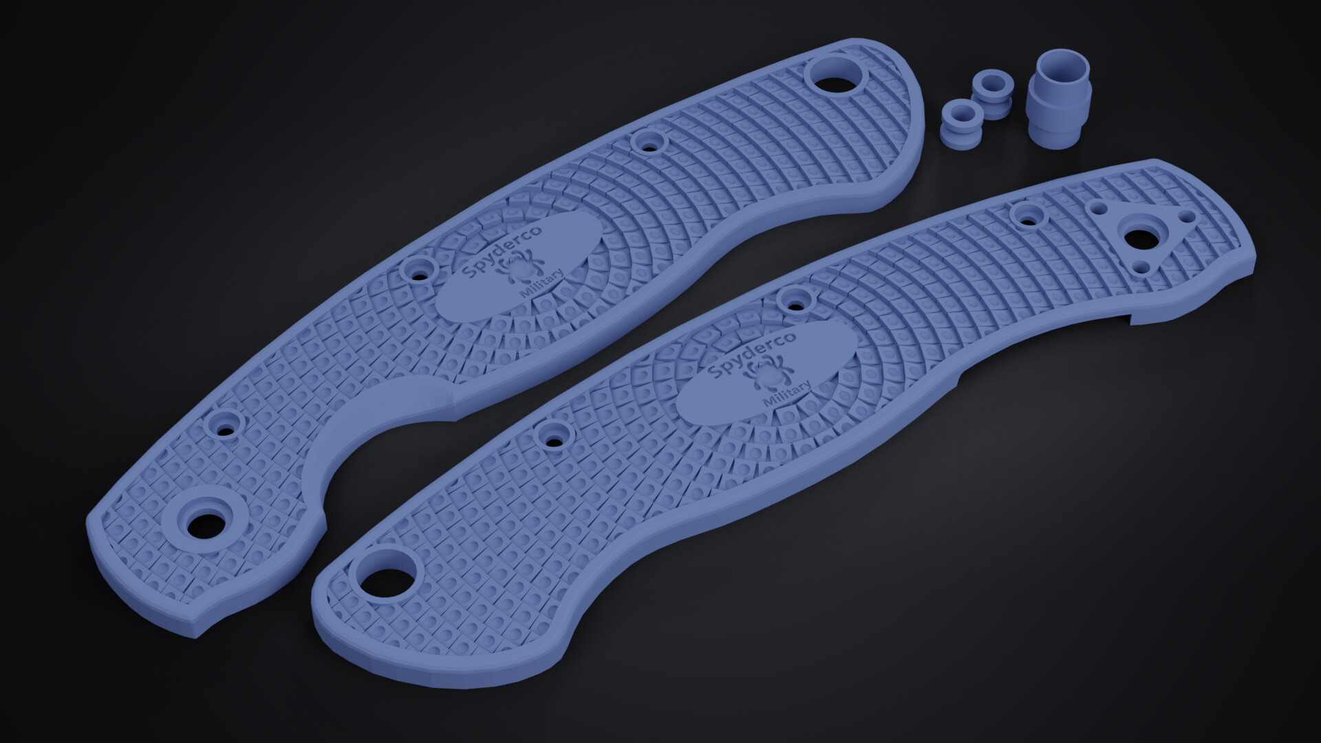 ArtStation - Spyderco Military Endura style Scales