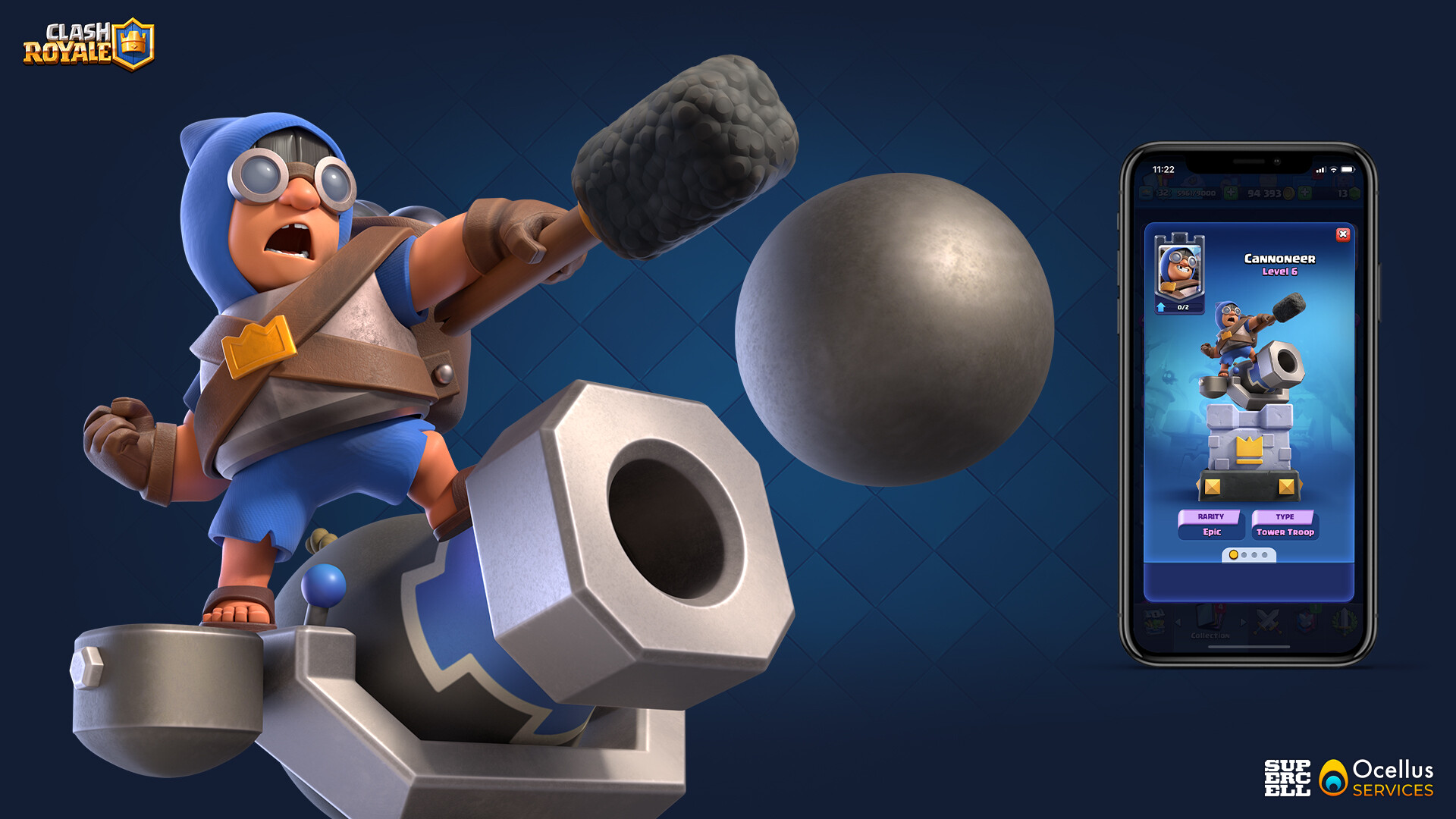 Ocellus - SERVICES - Clash Royale - Cannoneer 💣