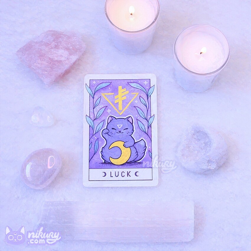 ArtStation - Lucky Cat Rune Card