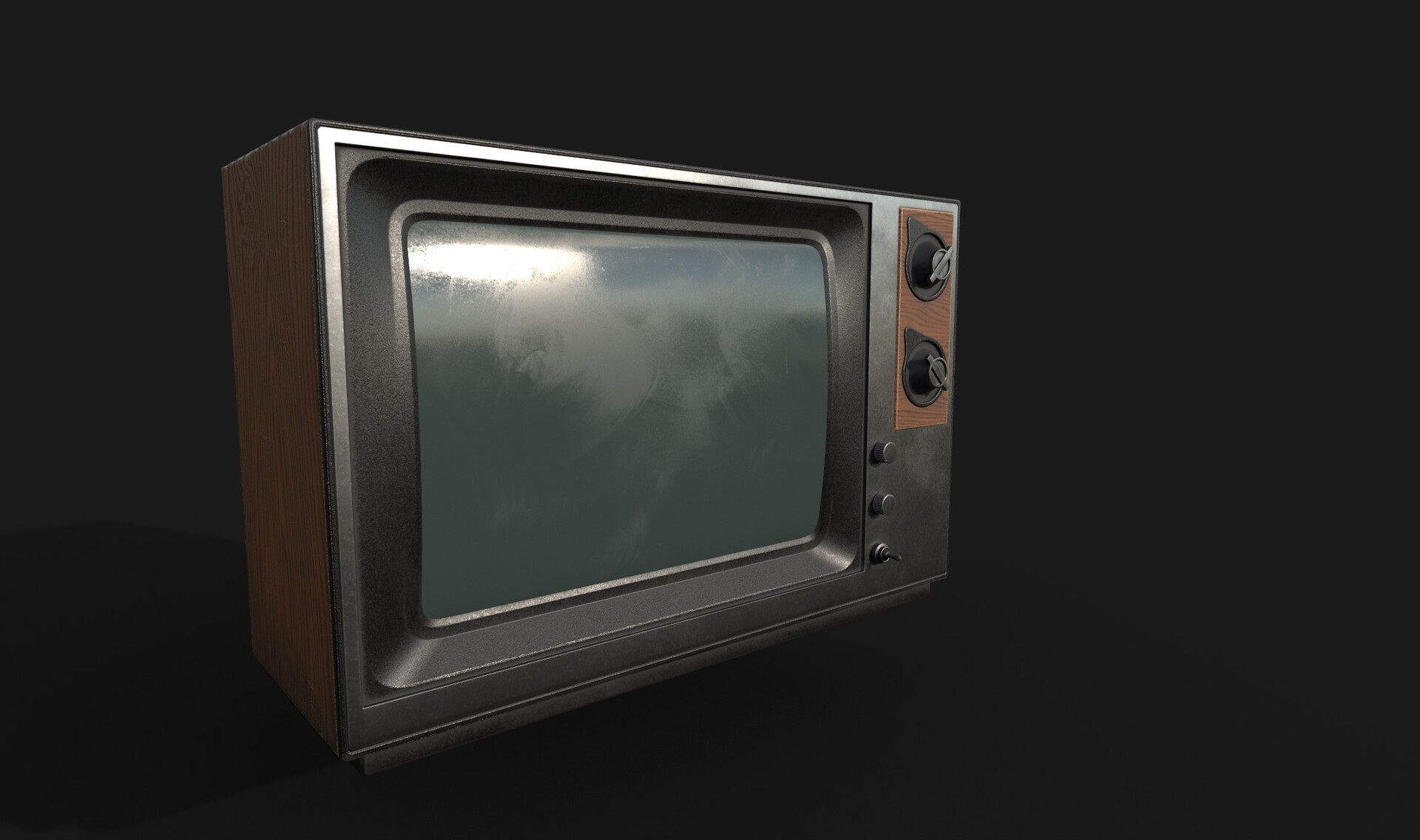 ArtStation - Retro TV - Texture practice (WIP)